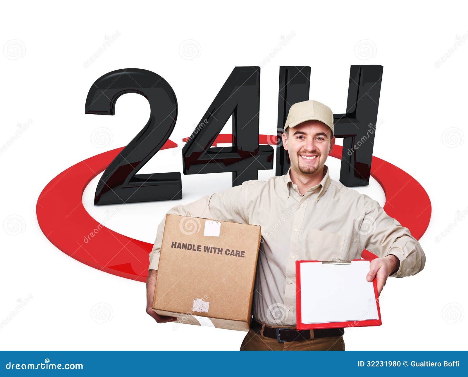Fast delivery stock photo. Image of adult, hours, work - 32231980