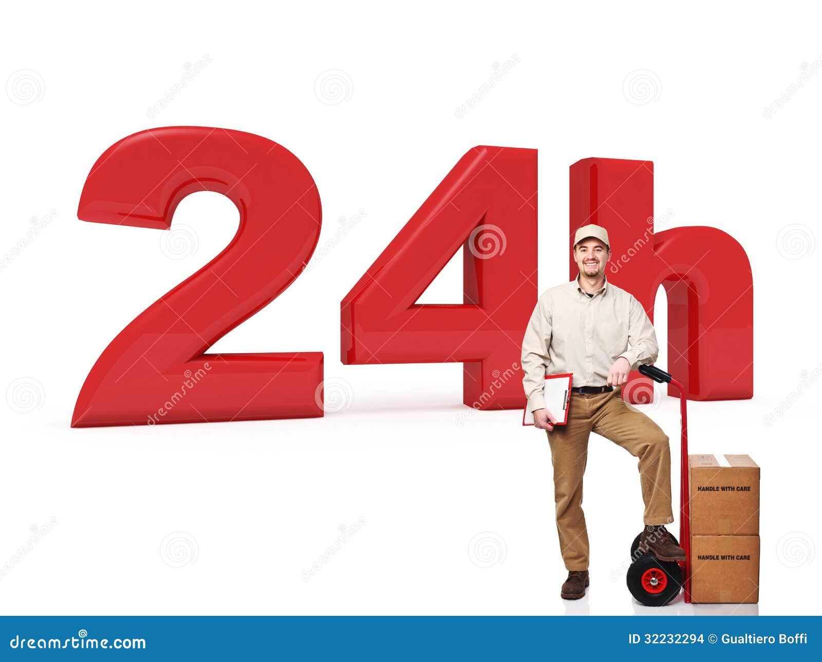 Fast delivery stock photo. Image of worker, work, commercial - 32232294