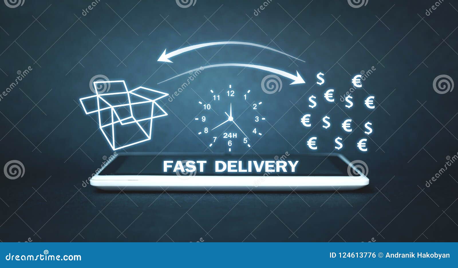 Fast Delivery Service. 24 Hour Delivery Stock Photo - Image of service ...