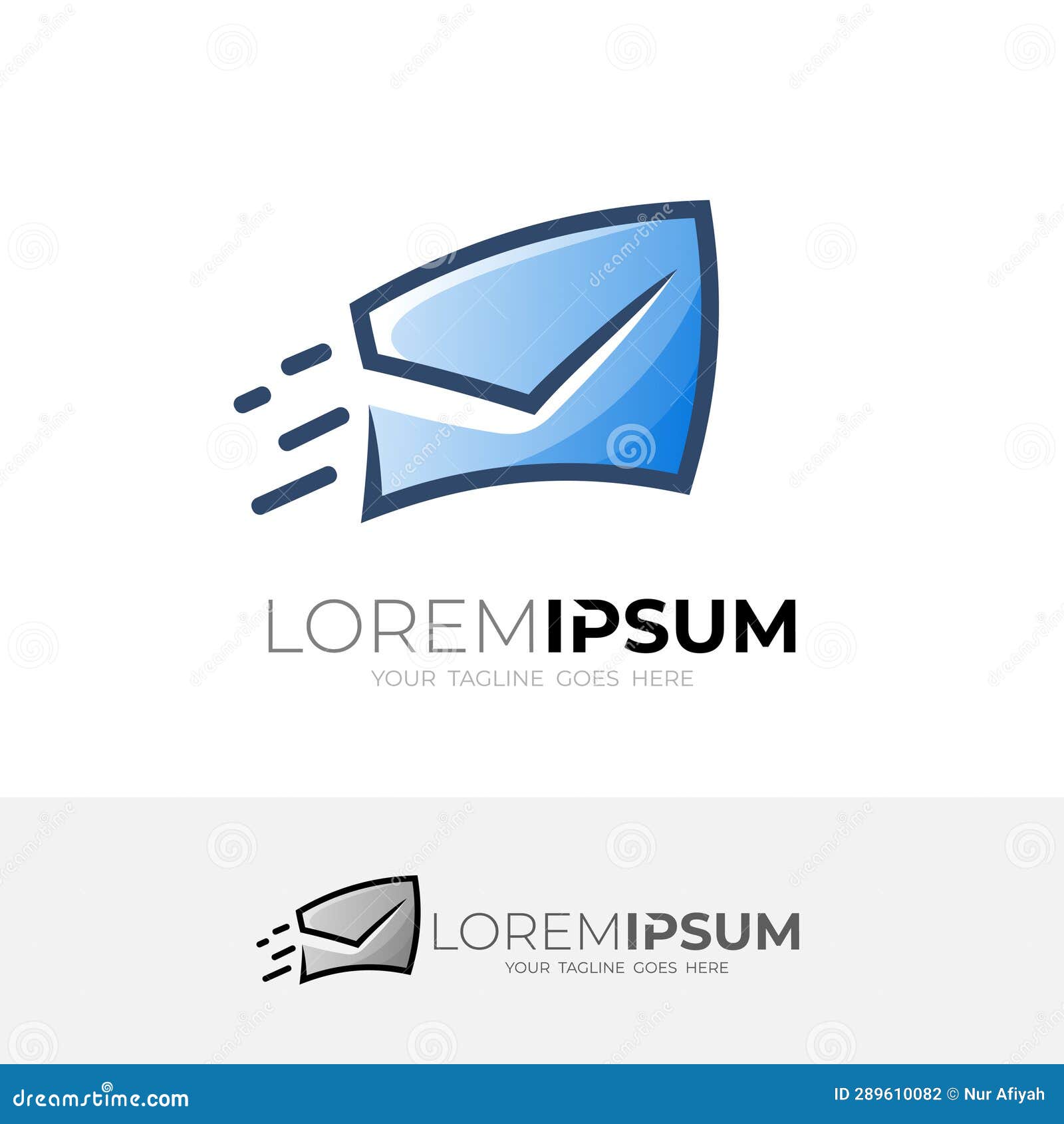 Fast Delivery Service Logo Letter Email, Quick Mail Logo Template Stock ...