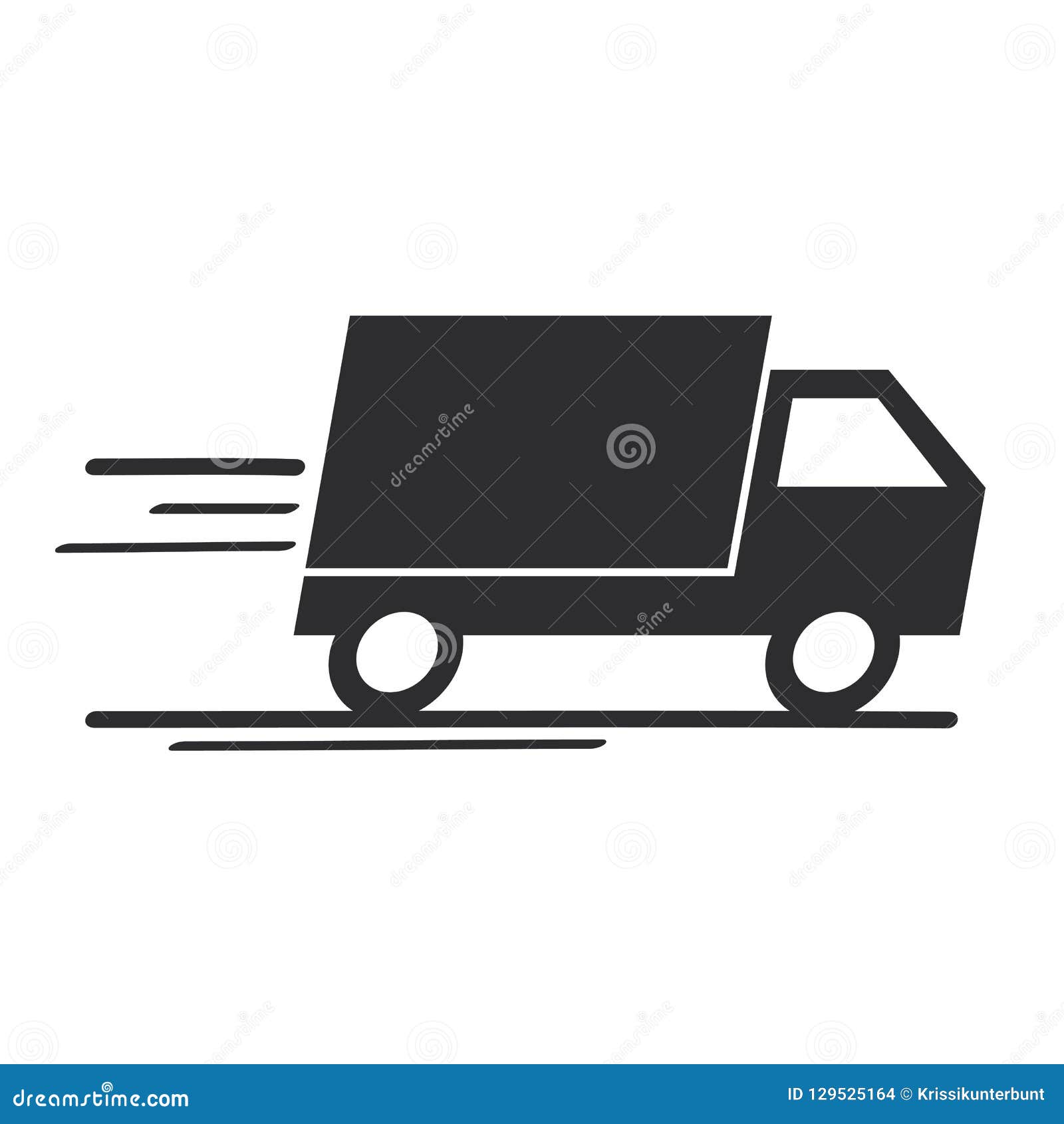 Fast Delivery Van Icon Vector Illustration Stock Vector - Illustration ...