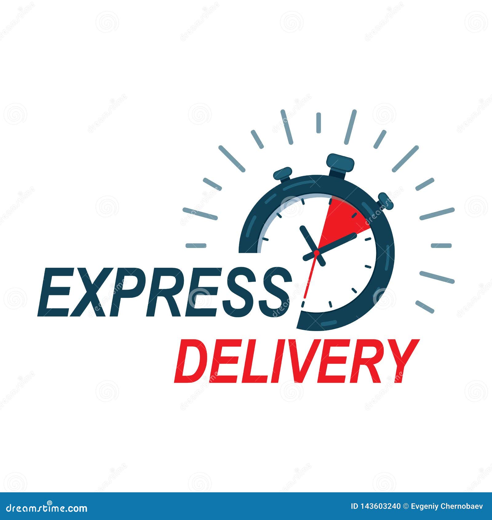 Fast Delivery Watch Service. Express Fast Delivery Service Stopwatch ...