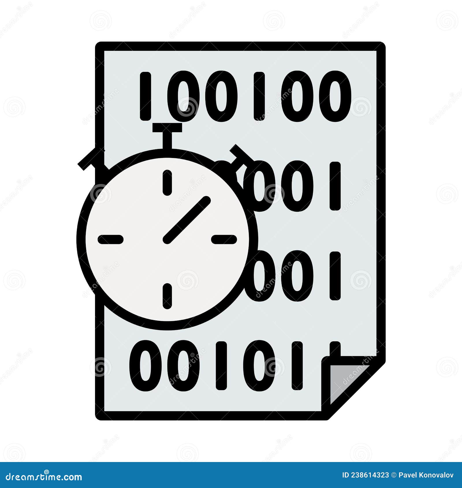 Fast Development Icon stock vector. Illustration of clock - 238614323