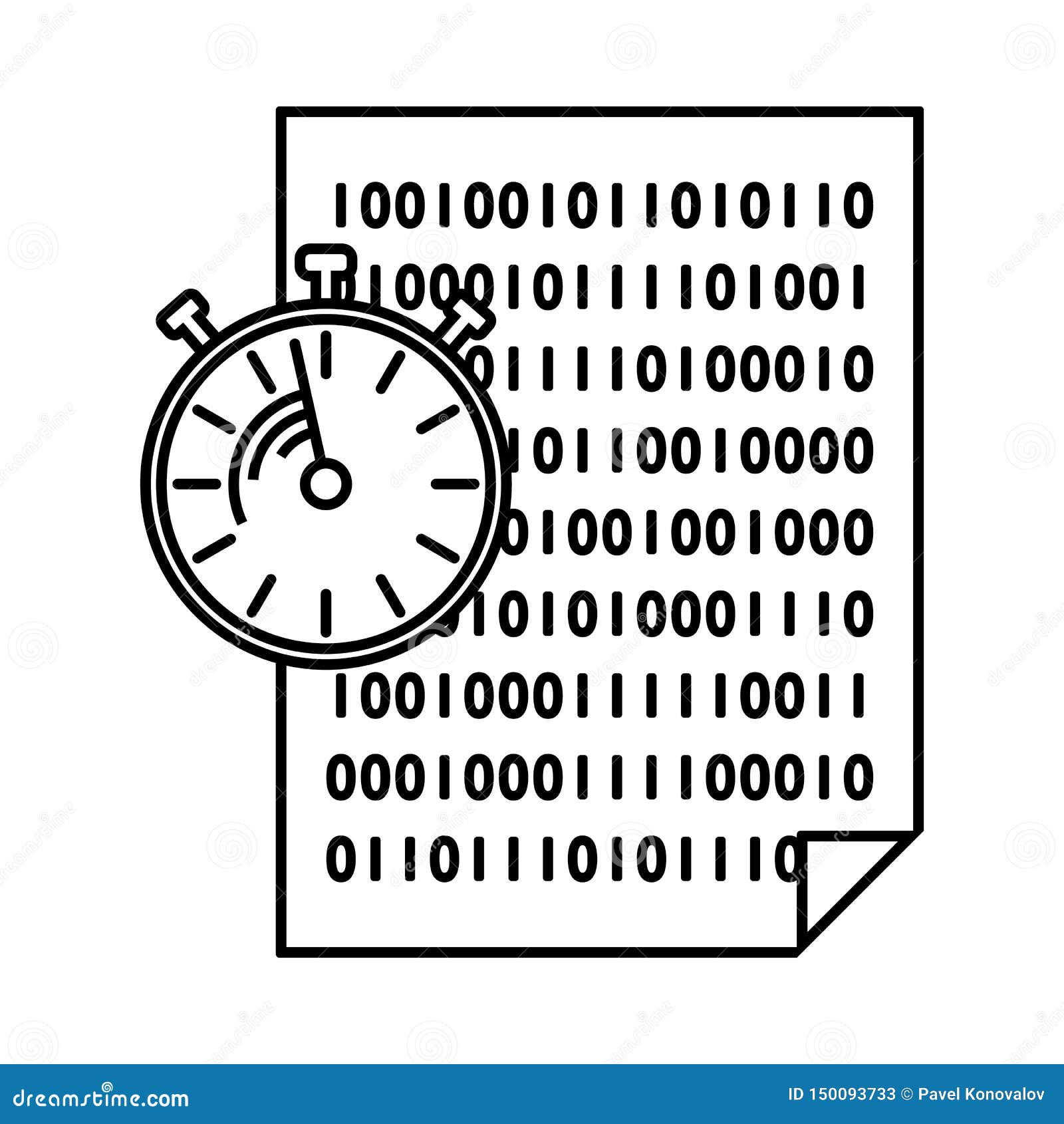 Fast Development Icon stock vector. Illustration of line - 150093733