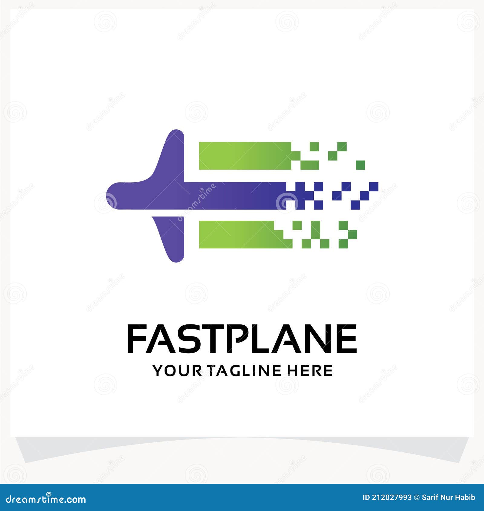 Fast Digital Plane Logo. Digital Fly Logo Design Template Inspirations ...