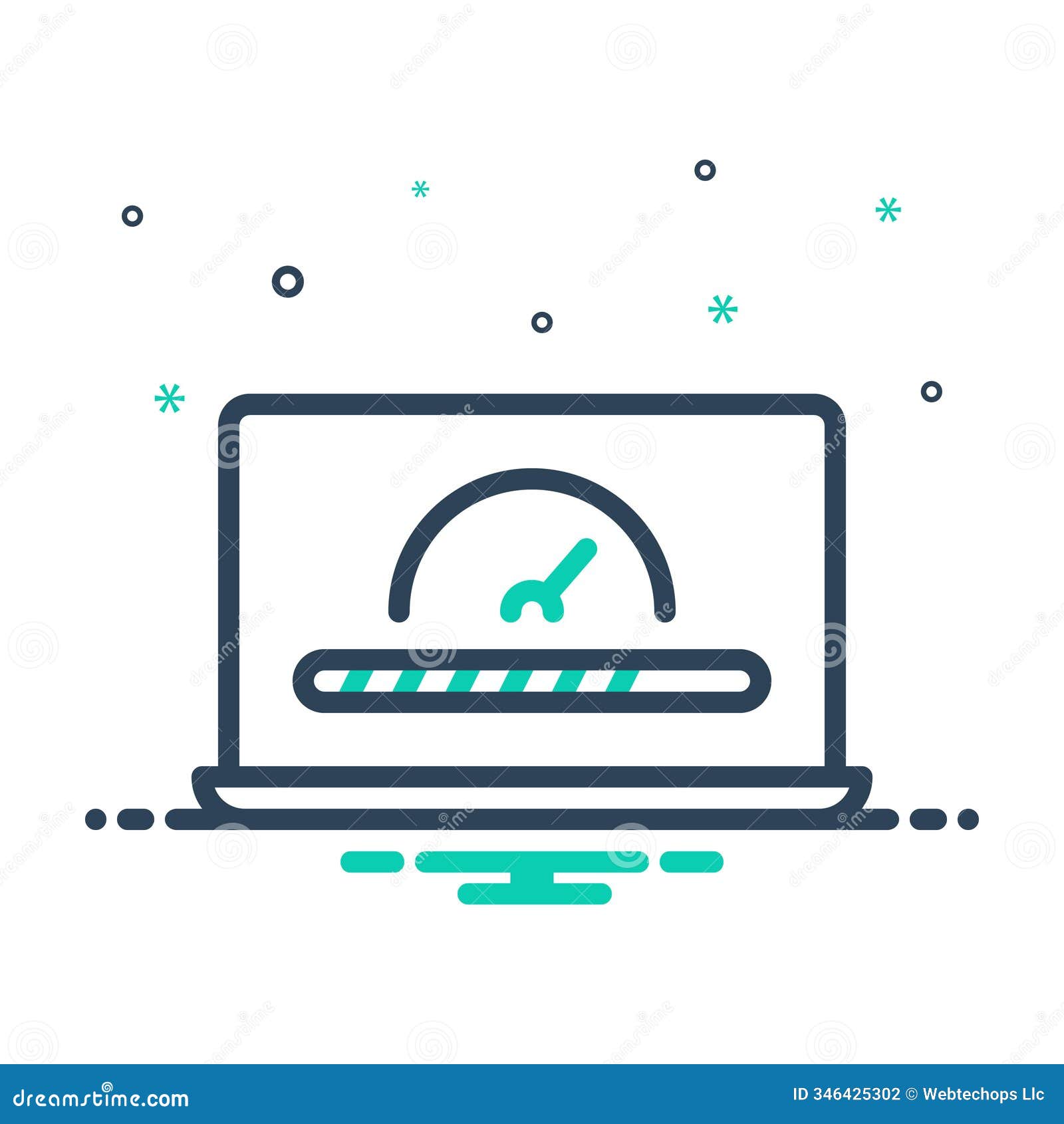 Mix Icon for Fast Download, Fast and Data Stock Illustration ...