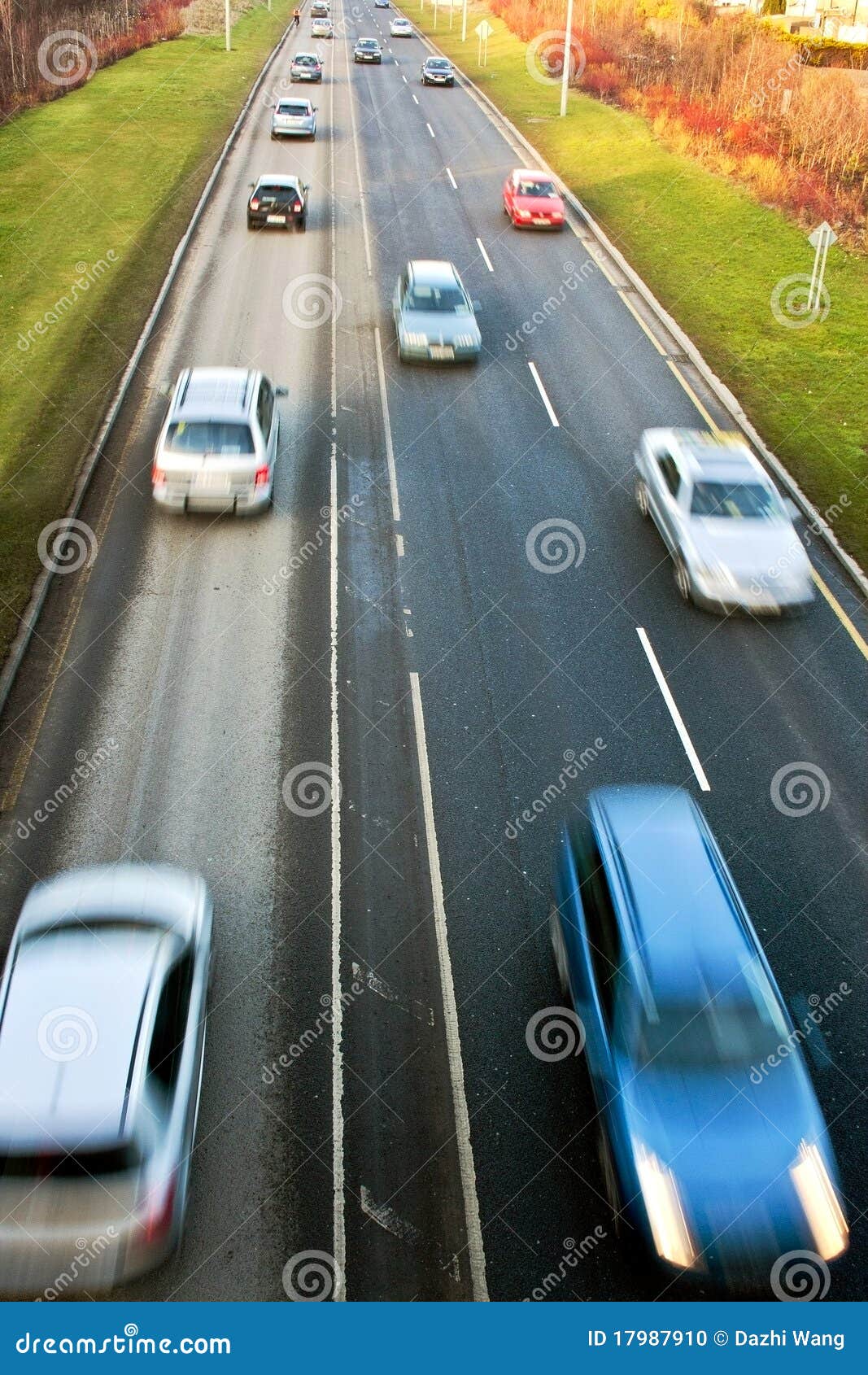 Fast driving cars on road stock photo. Image of motion - 17987910