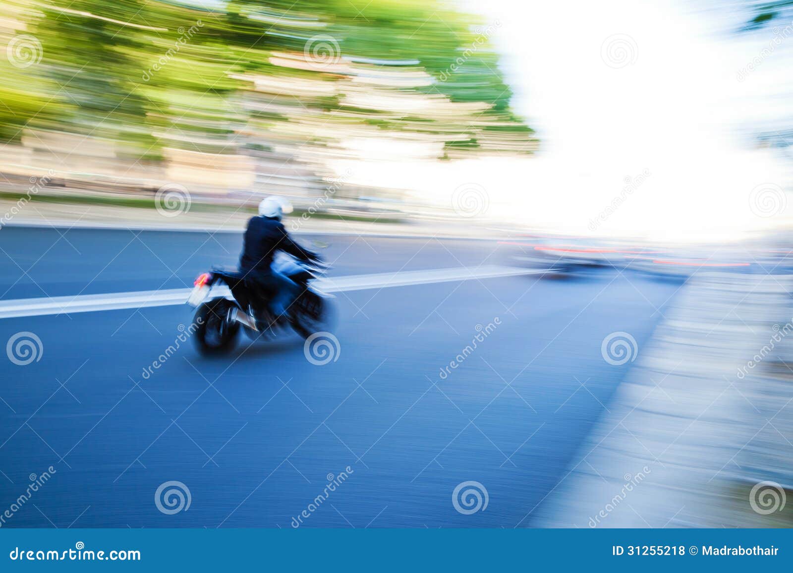 Fast driving motorcycle stock photo. Image of ride, blurry - 31255218