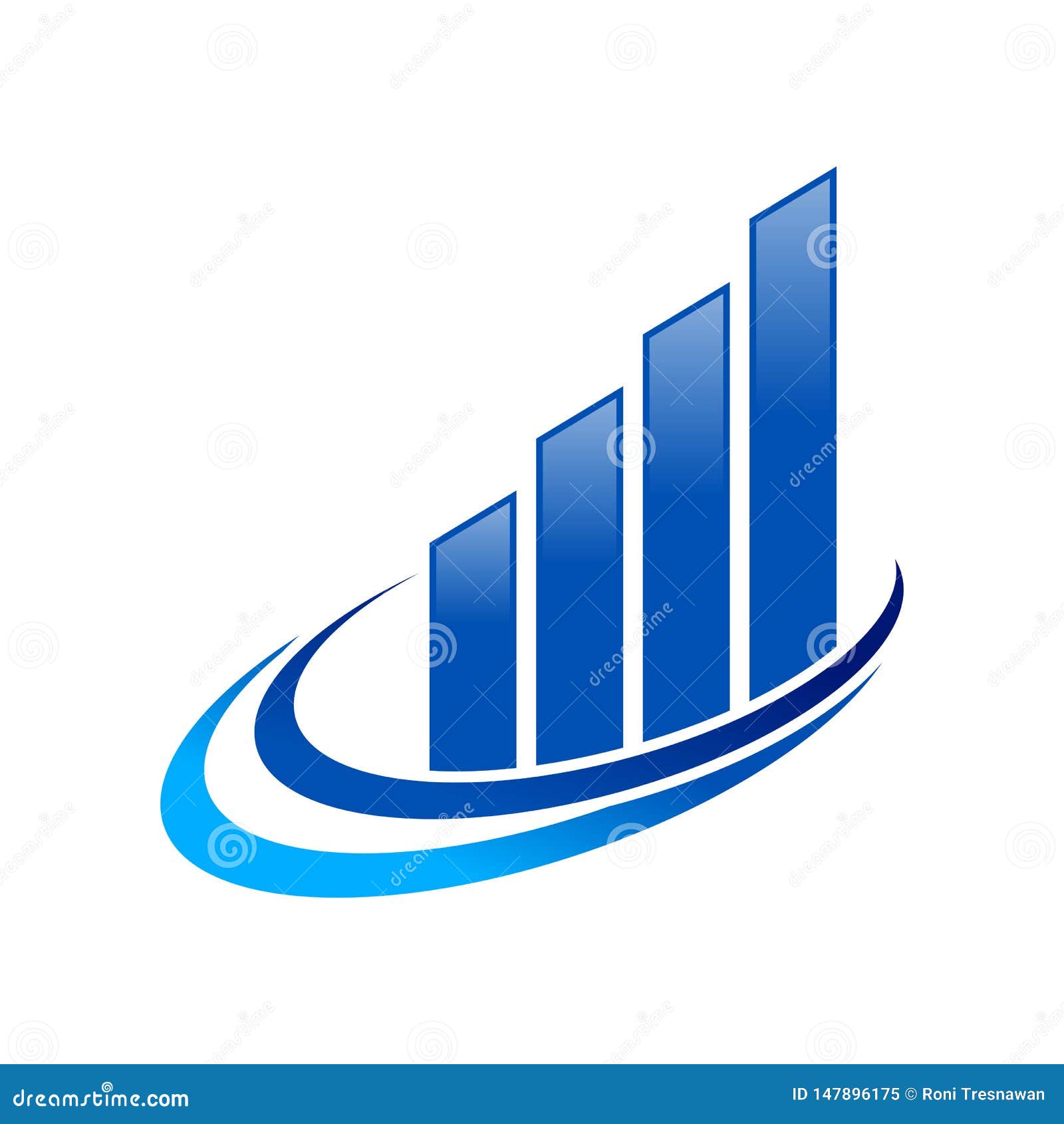 Fast Economic Growth Blue Symbol Design Stock Vector - Illustration of ...
