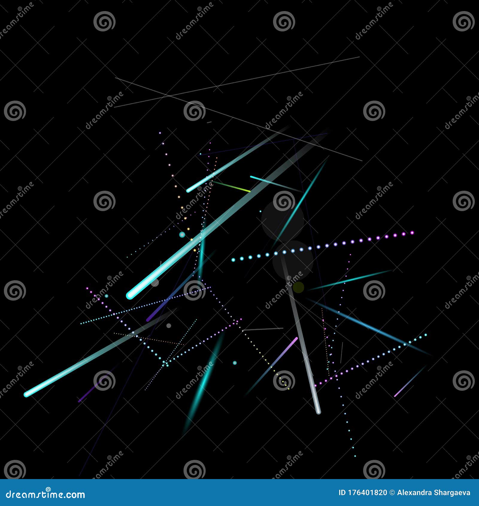 Fast Effect. Motion Neon. Glare Dynamic Stock Vector - Illustration of ...