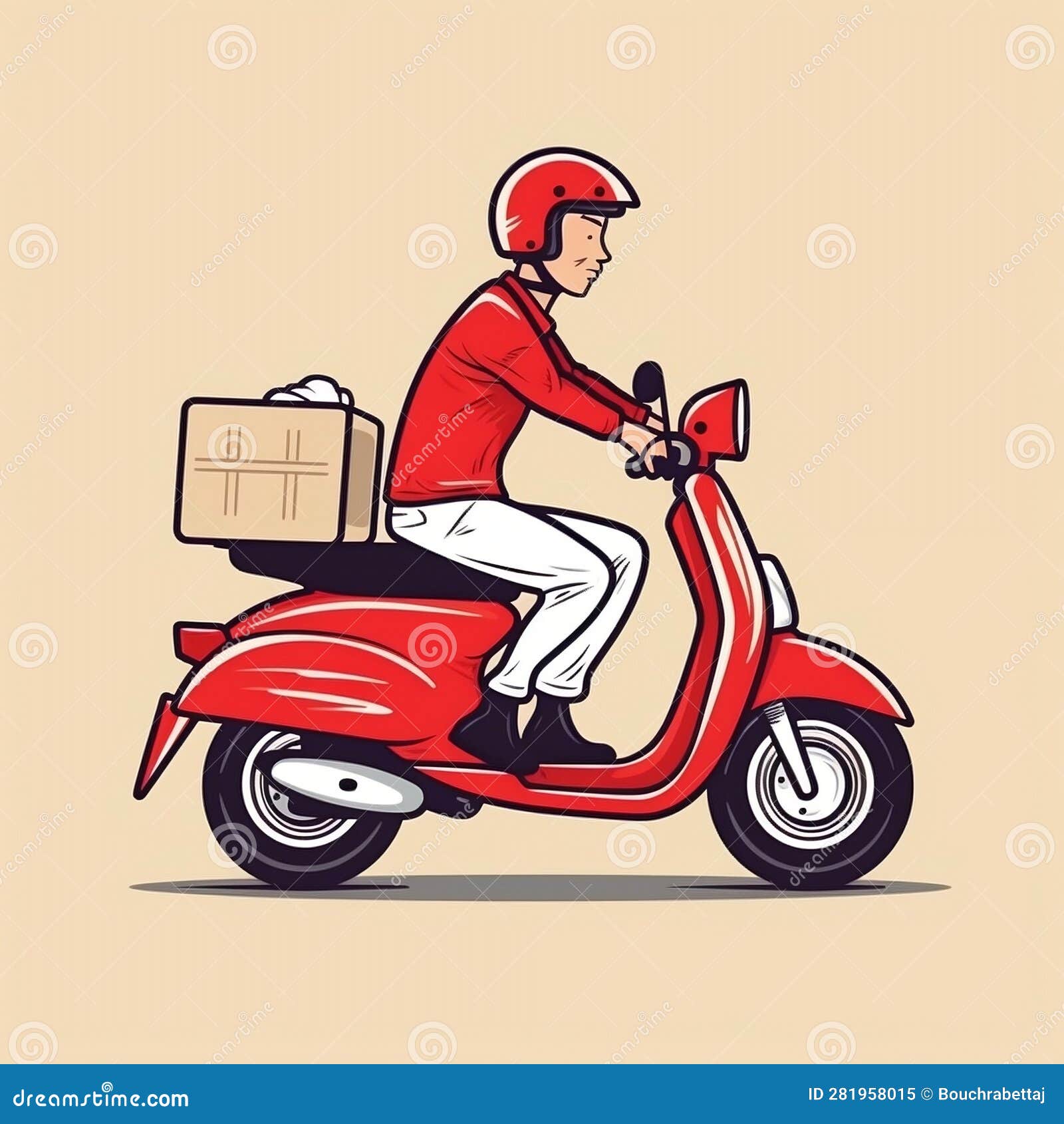 Fast and Efficient Delivery Service on a Motorbike with Courier Box ...