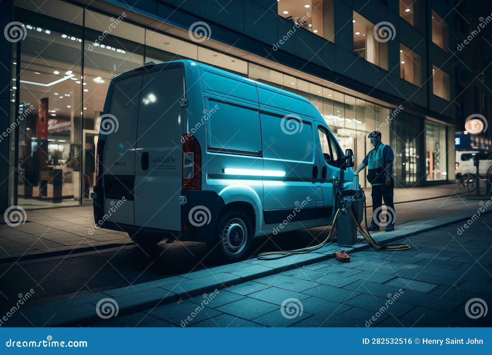Fast and Efficient Delivery Truck Service Stock Illustration ...