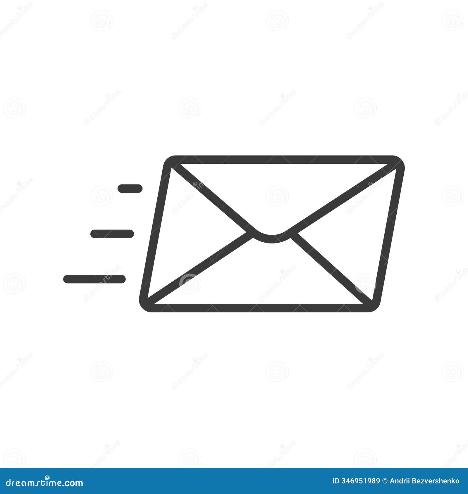 Fast Email, Icon in Line Design. Fast, Email, Speed, Send, Quick ...