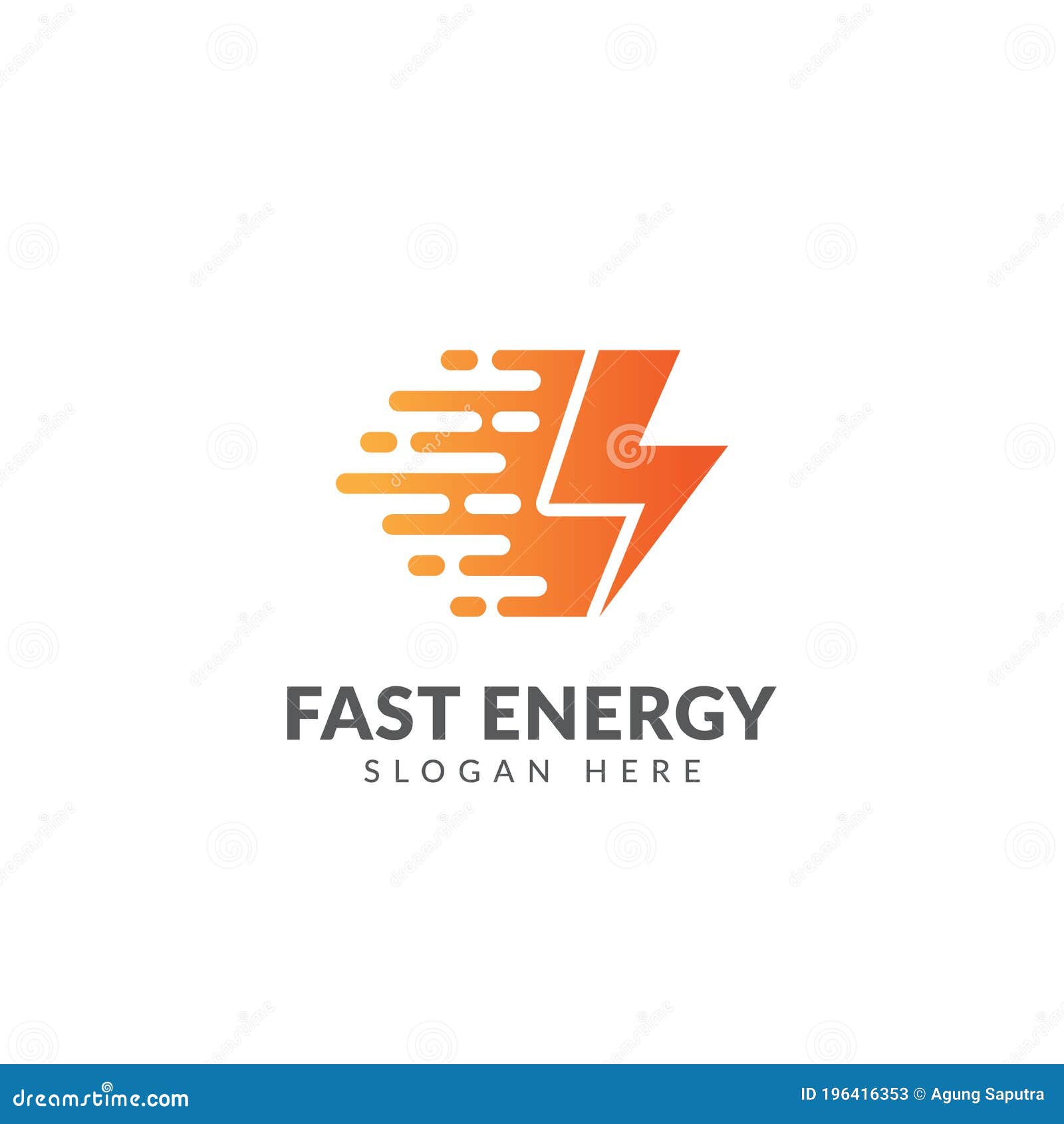 Fast Energy Logo or Icon Vector Design Template Stock Vector ...