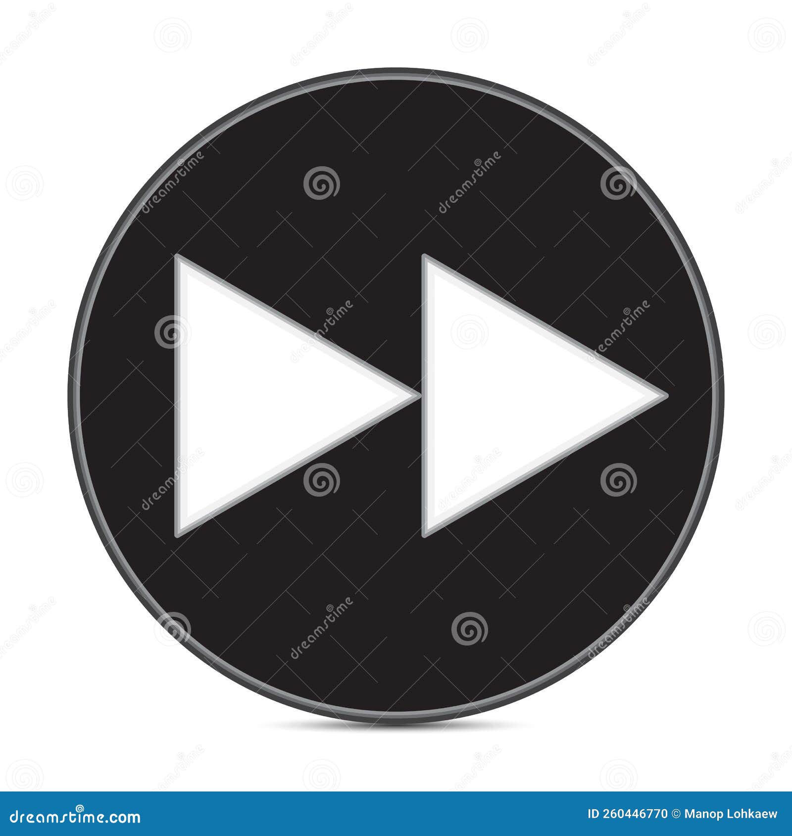 Fast Forward Button Icon Vector Illustration Stock Vector ...