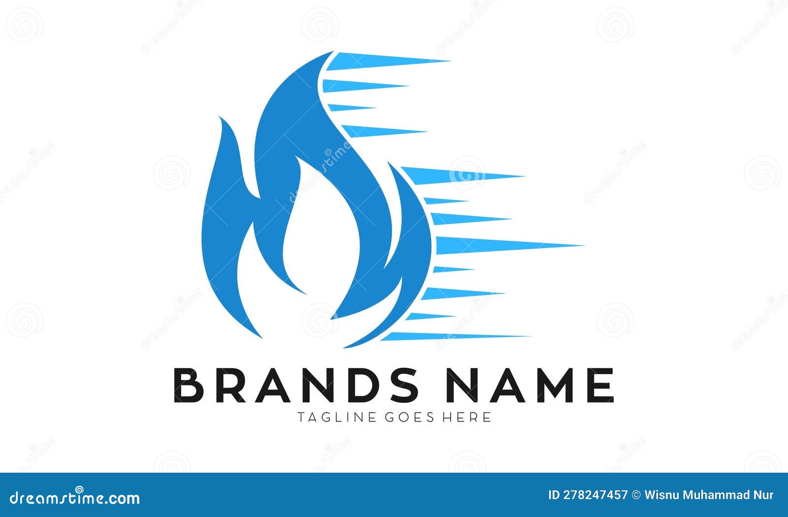 Fast Fire Illustration Vector Logo Stock Vector - Illustration of ...