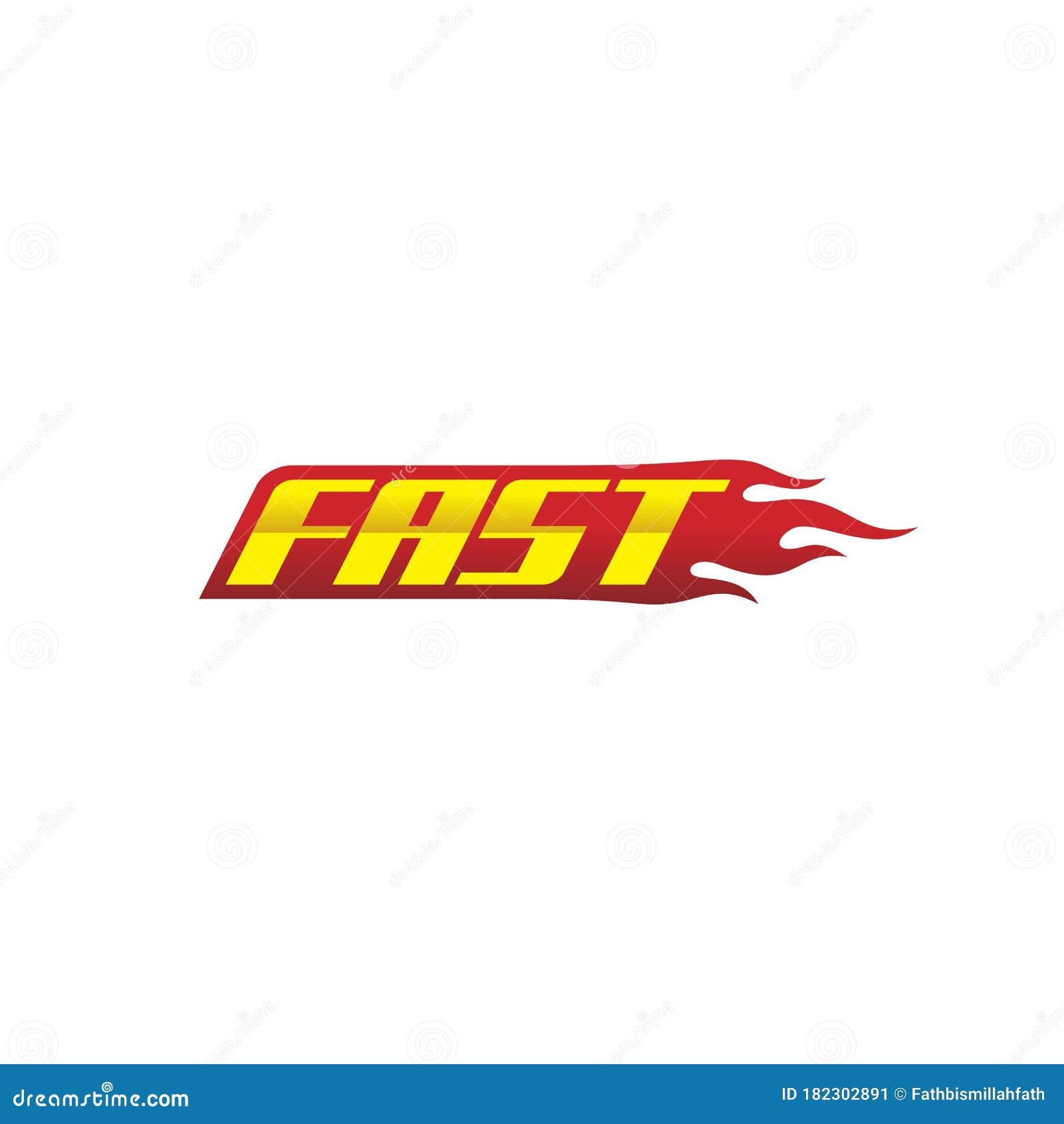Fast with Flame Fire Logo Design Inspiration, Fast Logotype Stock ...