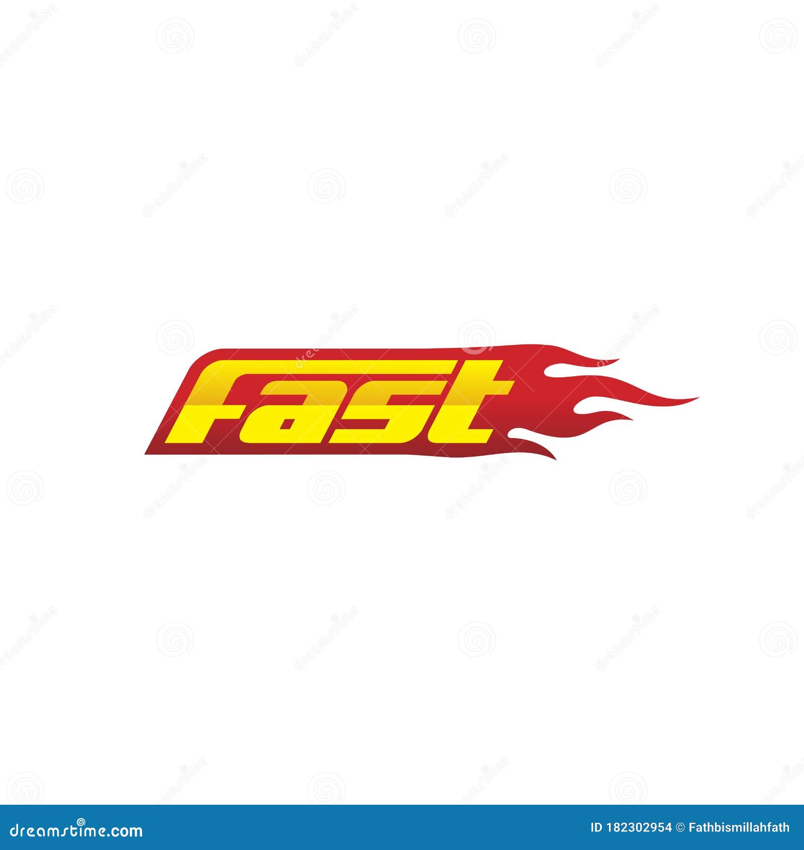 Fast with Flame Fire Logo Design Inspiration, Fast Logotype Stock ...