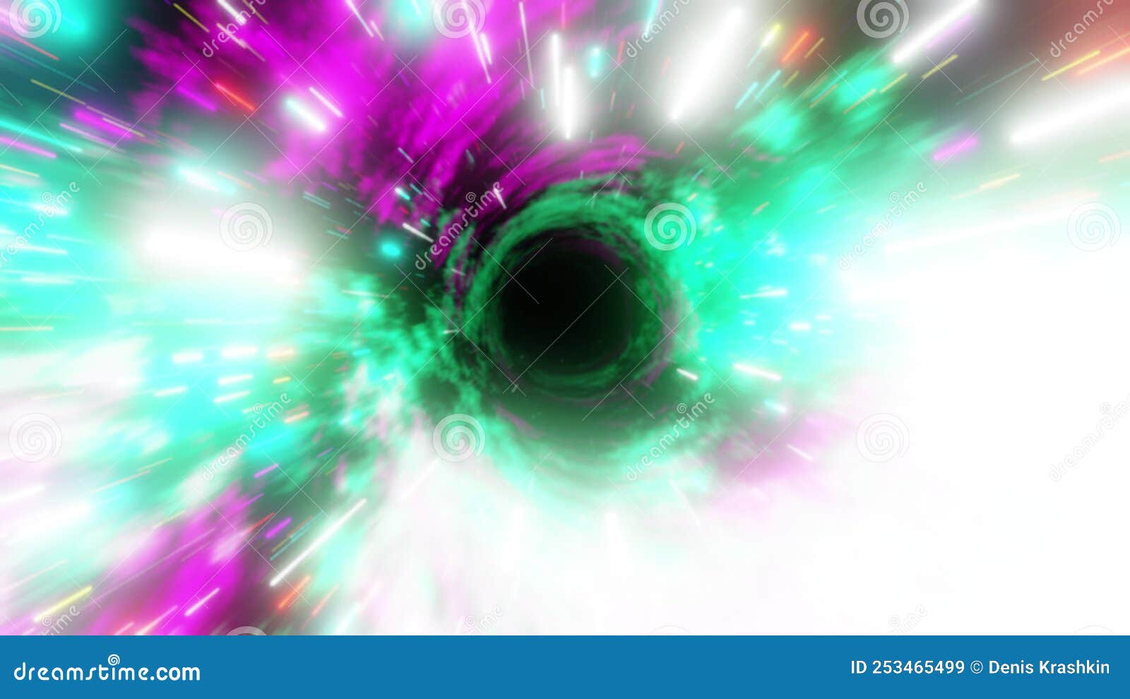 Fast Flight through a Black Hole Abstraction Stock Video - Video of ...