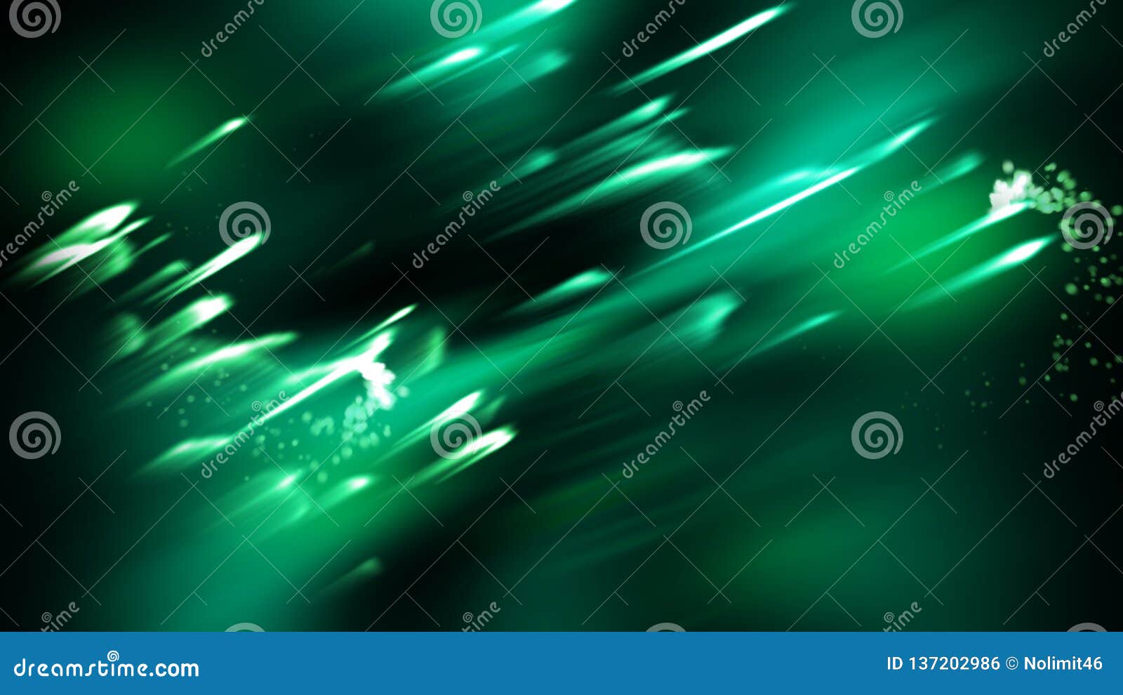 Fast Floating Blocks, Horizontal Lines in Space, Computer Generated ...