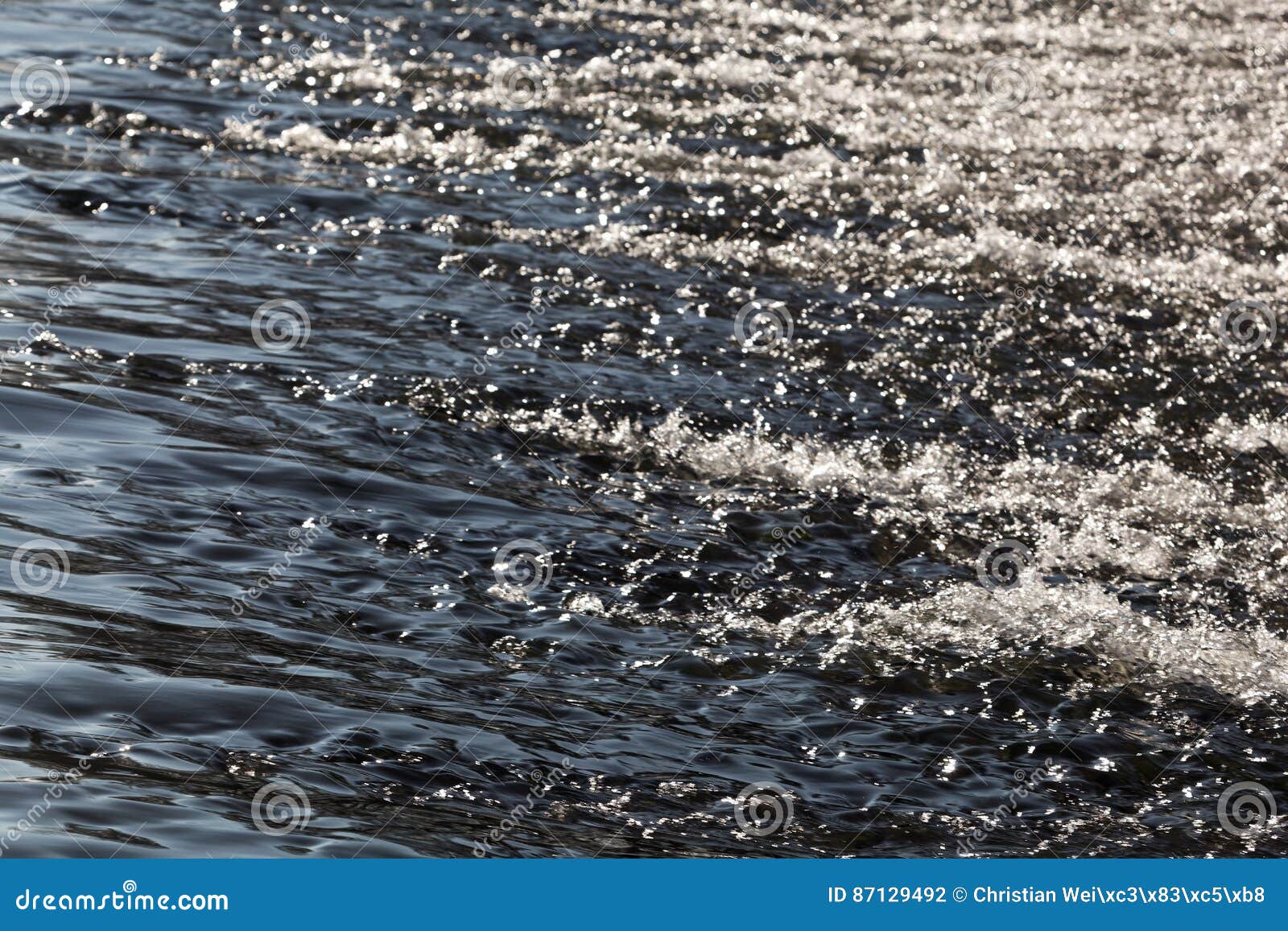 Fast flowing water stock photo. Image of outdoor, river - 87129492