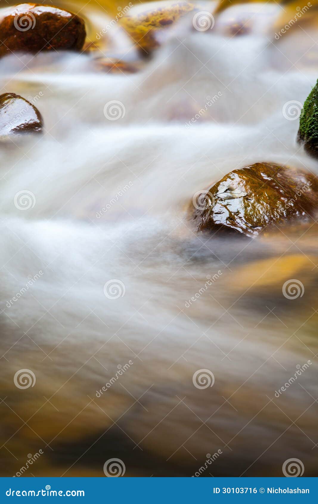 Fast Flowing Water in the Mountain Stock Photo - Image of long, liquid ...