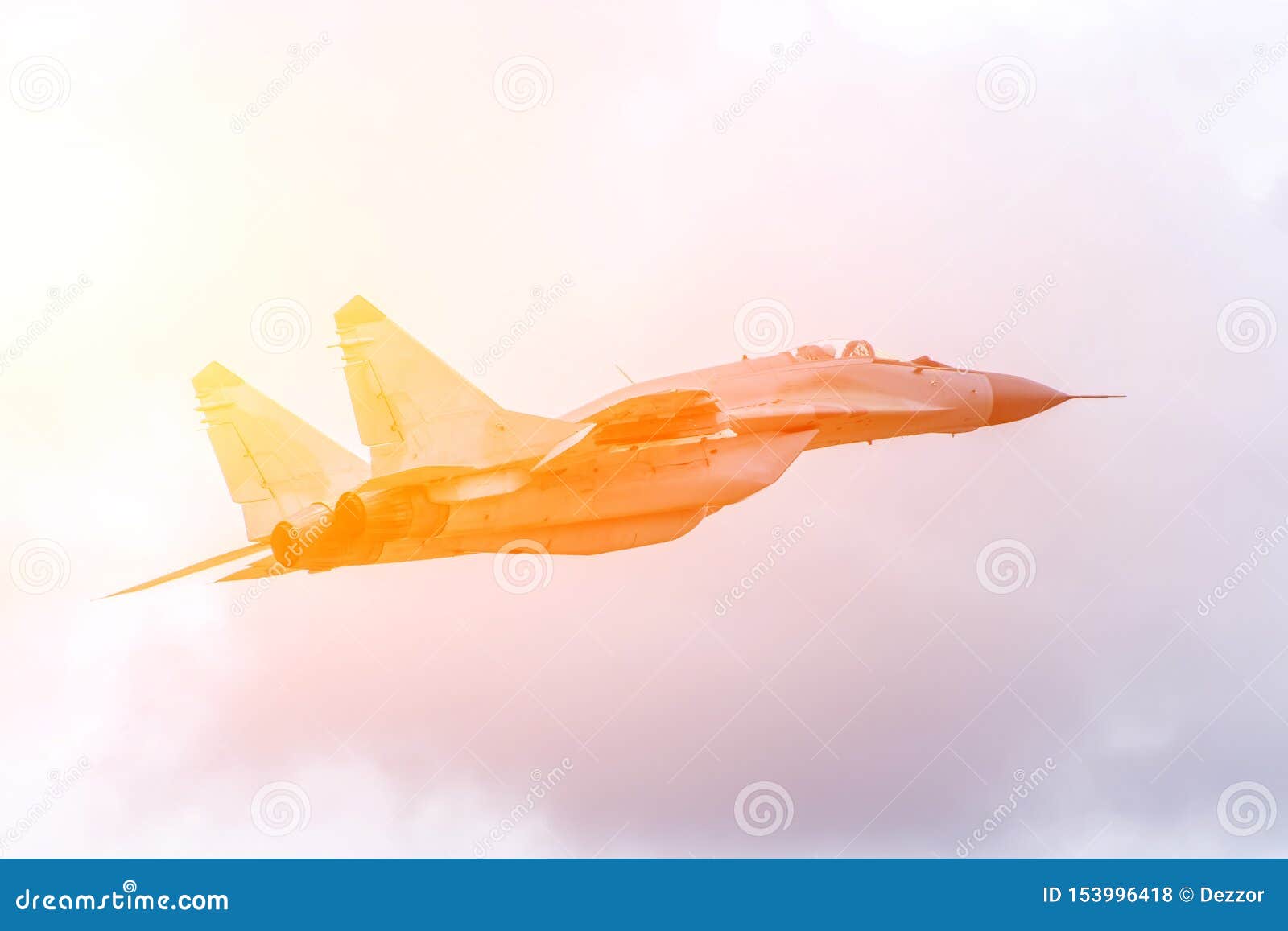 Fast Flying Combat Fighter in the Air Stock Photo - Image of airplane ...