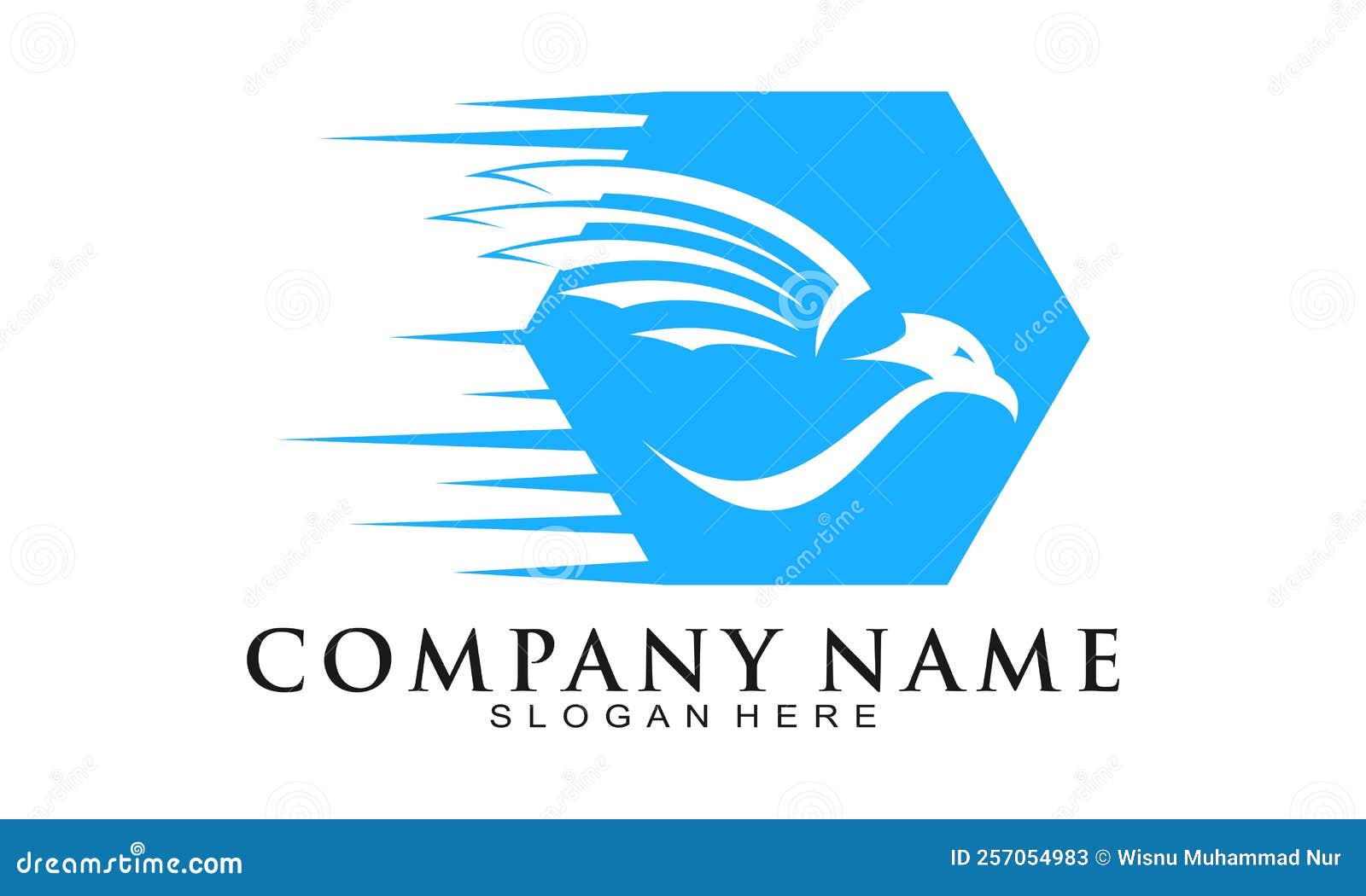 Fast Flying Eagle Vector Logo Stock Vector - Illustration of hawk ...