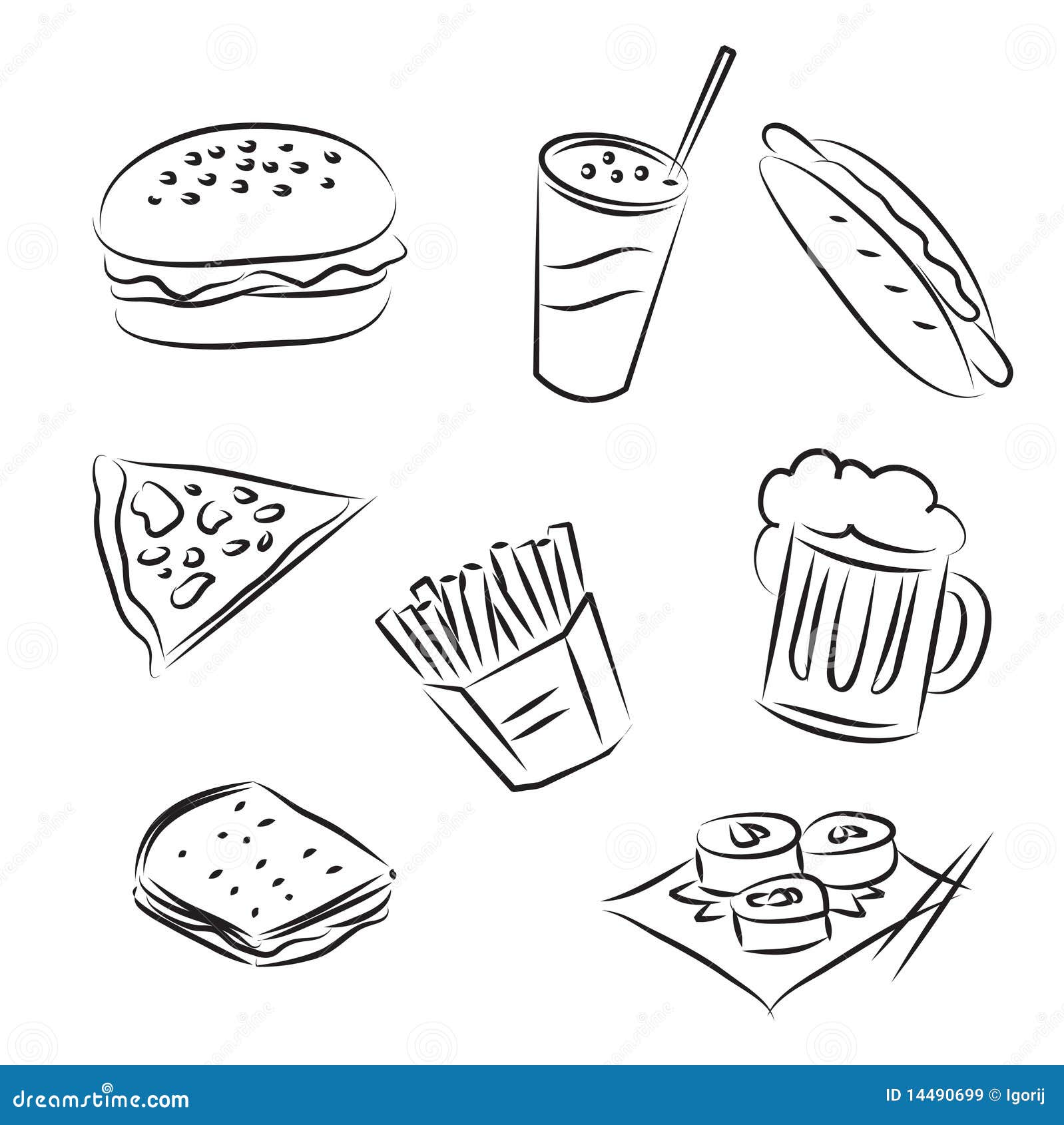 Salty Foods Clipart Black And White Heart