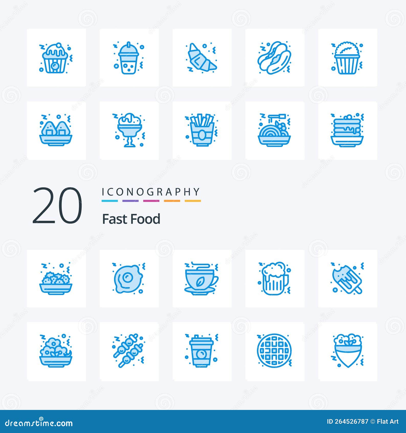 20 Fast Food Blue Color Icon Pack Like Food Food Fast Food Fast Food ...