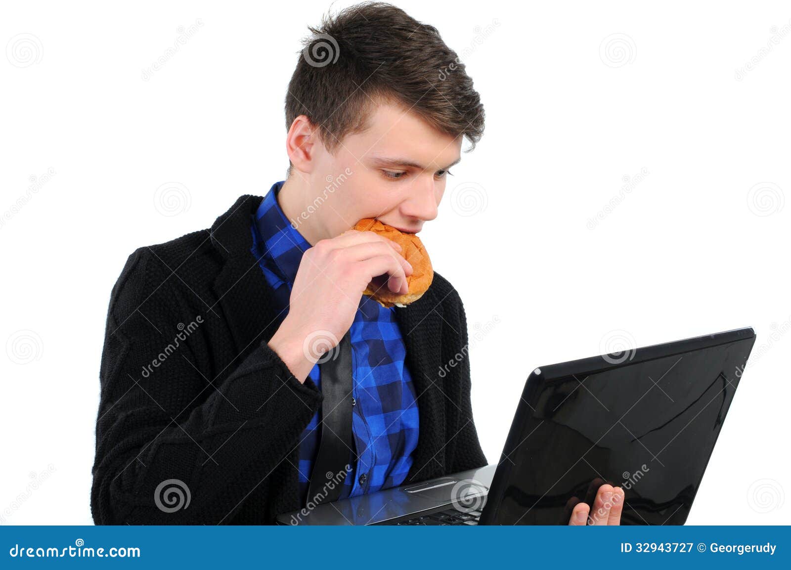 Fast food stock image. Image of hungry, working, bread - 32943727