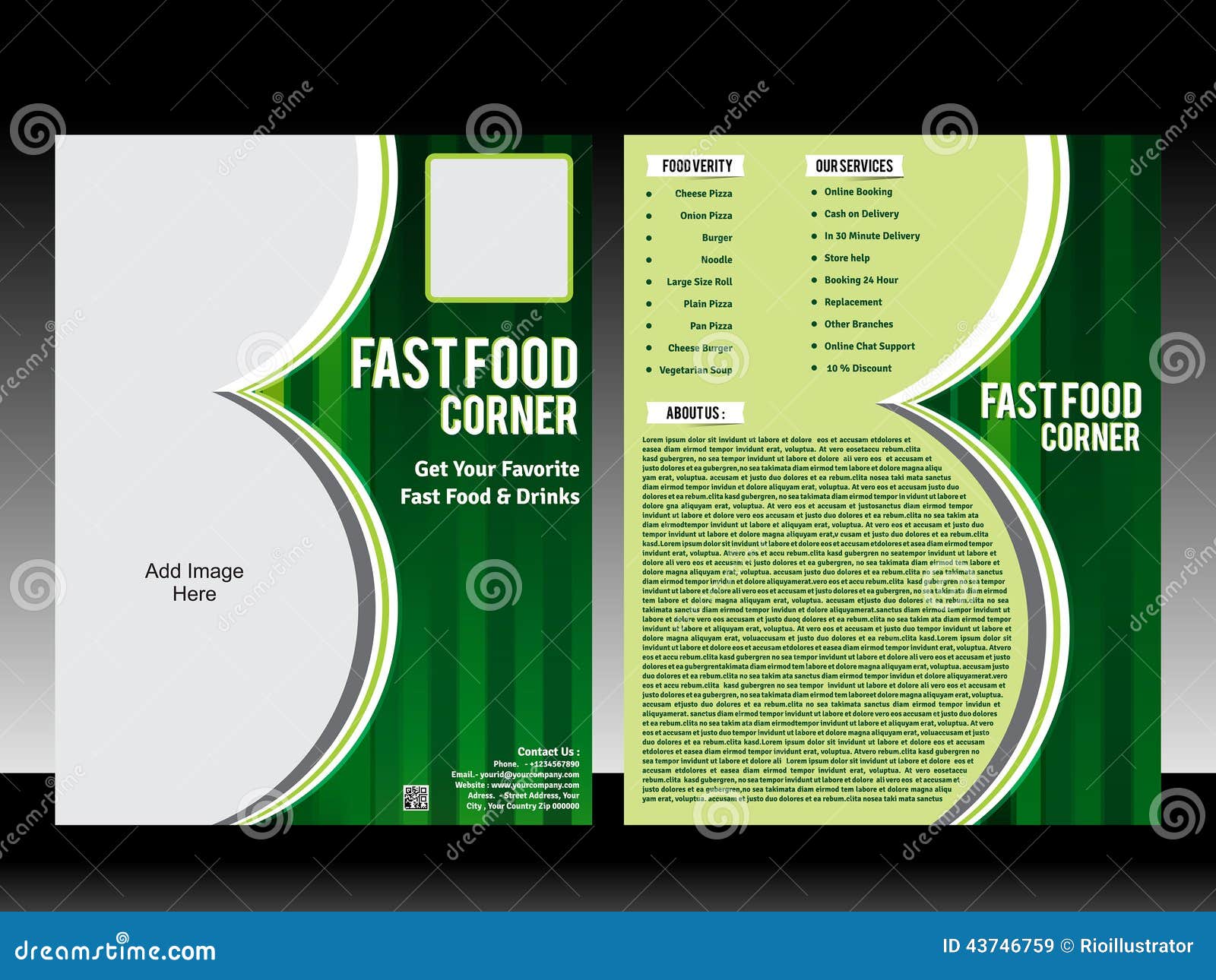 Food Corner Restaurant Spoons Logo Stock Illustration | CartoonDealer ...