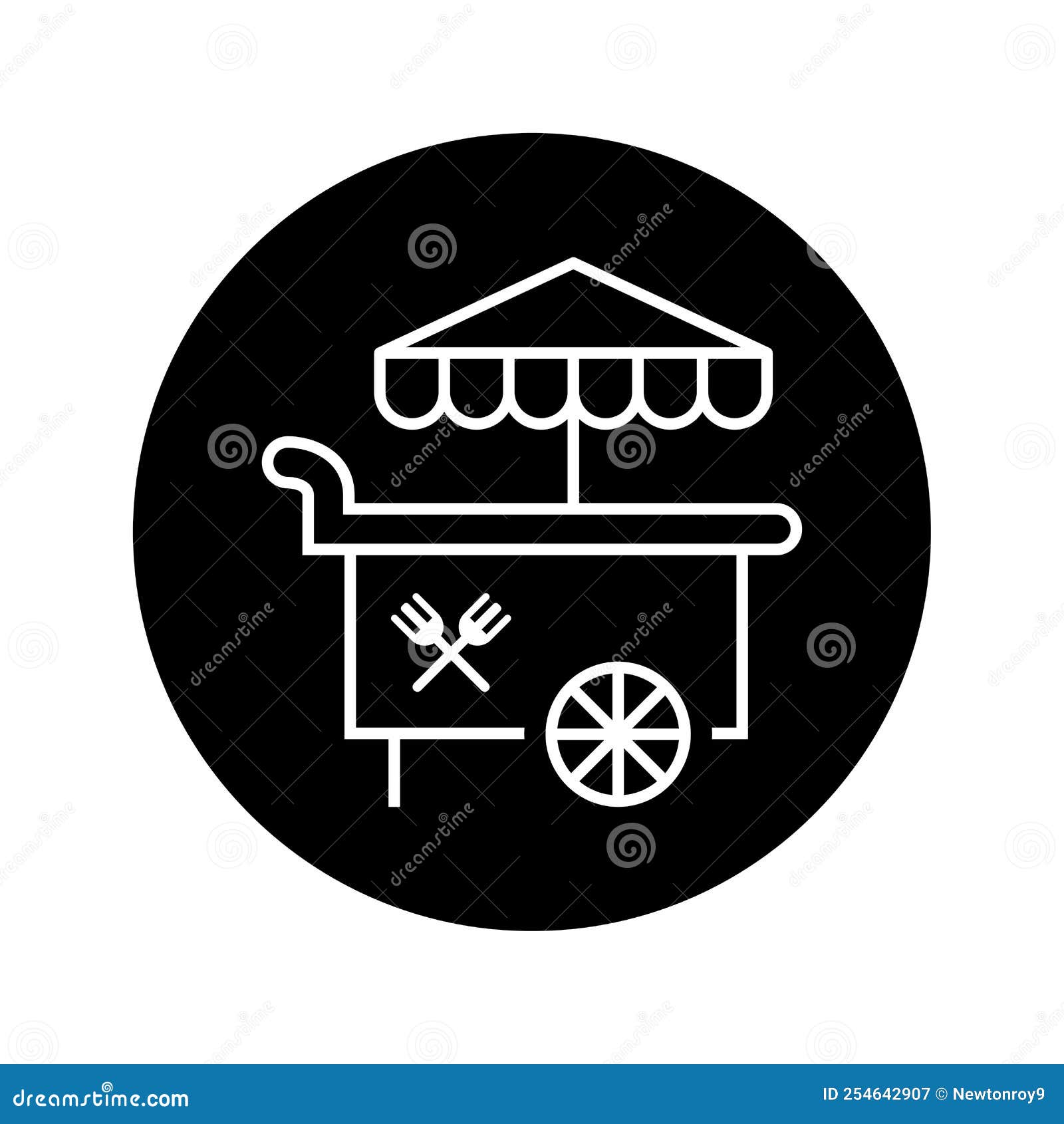Food Corner Restaurant Spoons Logo Stock Illustration | CartoonDealer ...