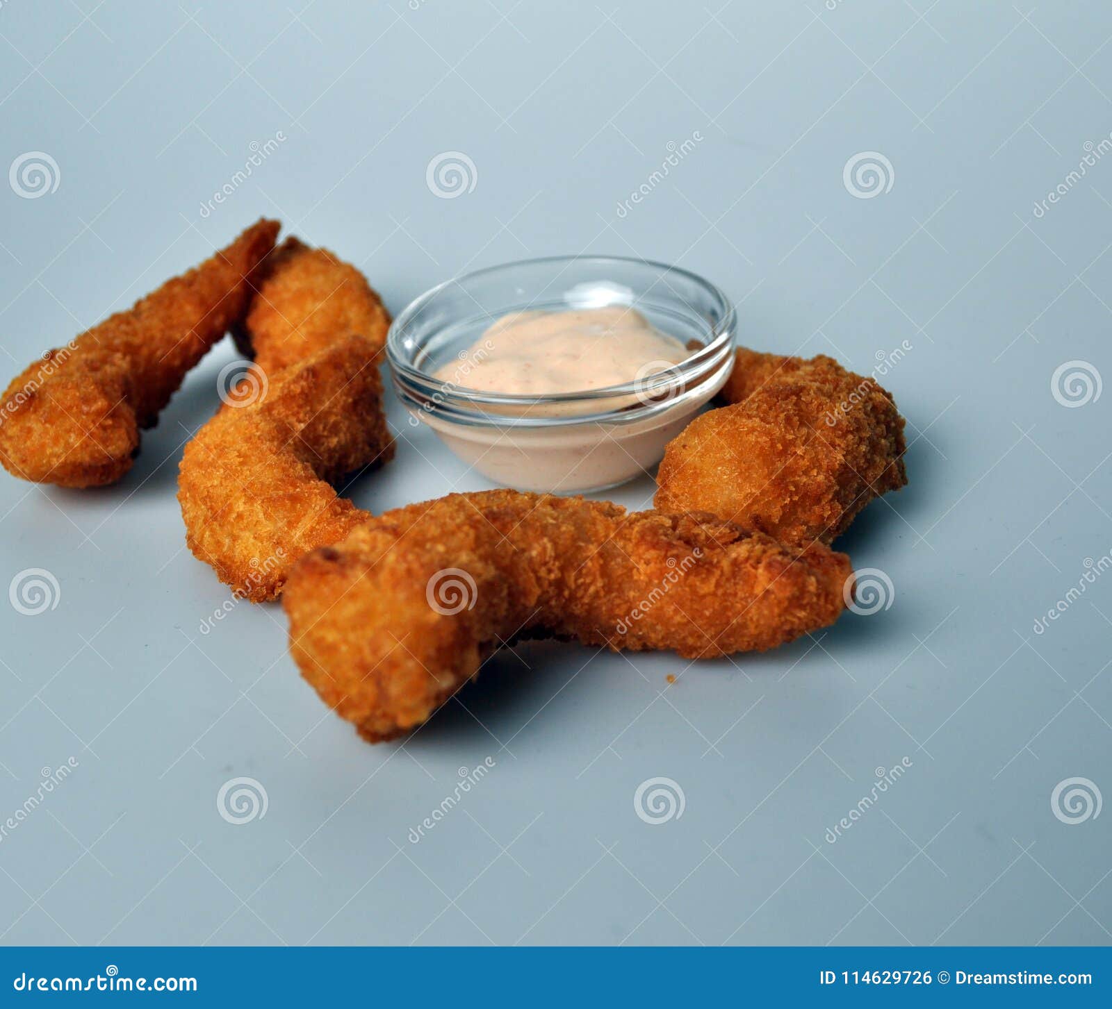 Deep-fried Food - a Few Fried Snacks with Sauce Stock Photo - Image of ...
