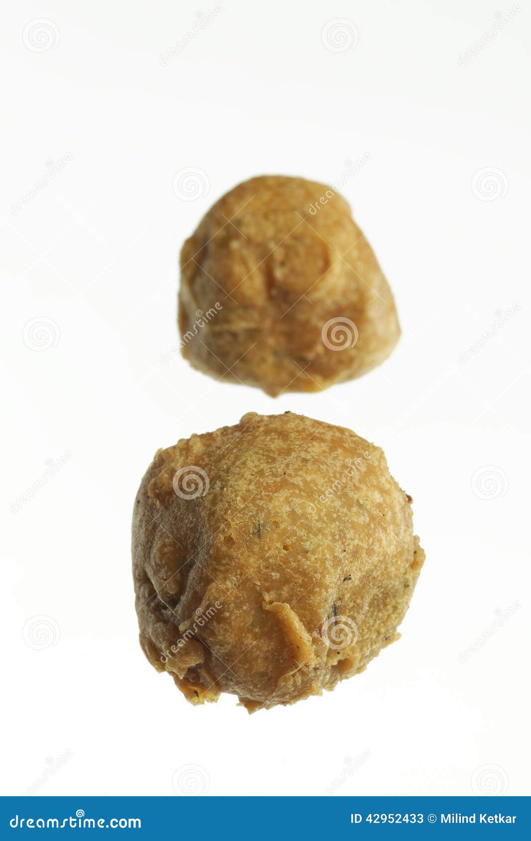 Potato Vada Pakoda Or Fritter Indian Food Snack In Pure White ...