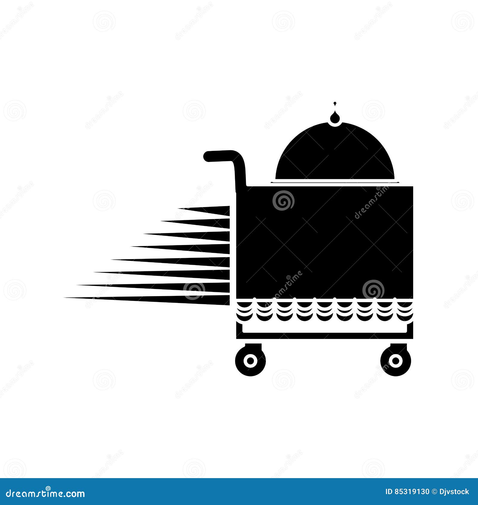 Fast Food Delivery Emblem Icon Stock Illustration - Illustration of ...