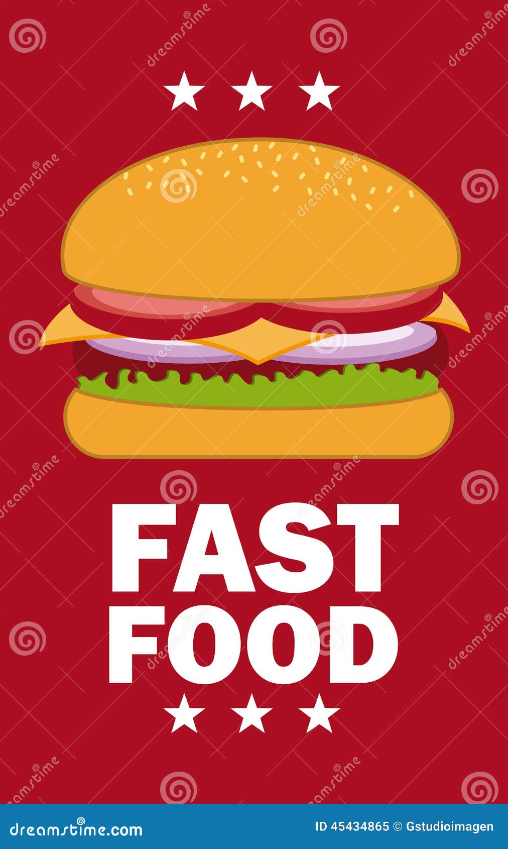 Fast food design stock illustration. Illustration of poster - 45434865