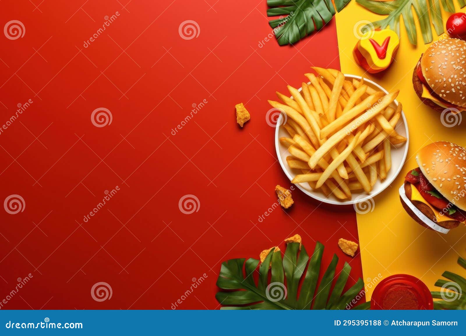 Fast Food Design Pattern or Junk Food Design Background Stock ...