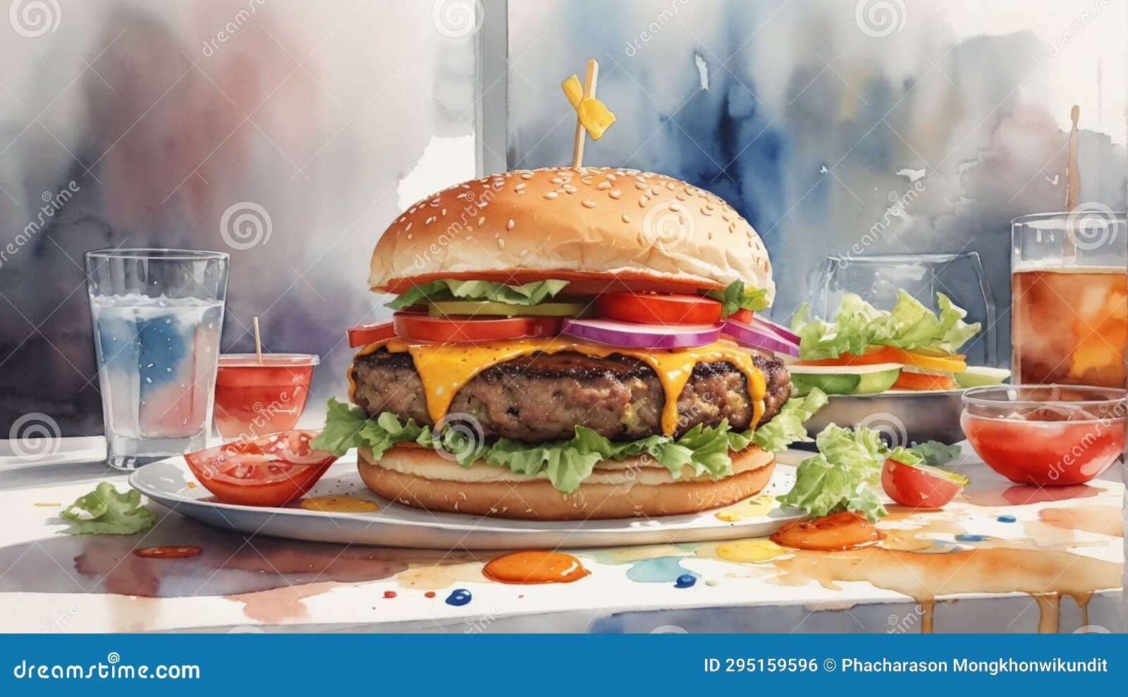 Fast Food, Hot Dog, Ham, Cheese, Breakfast Stock Photo - Image of ...