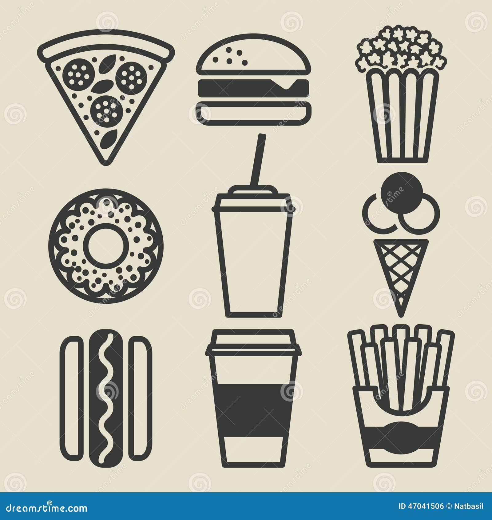 Fast Food Icon Vector
