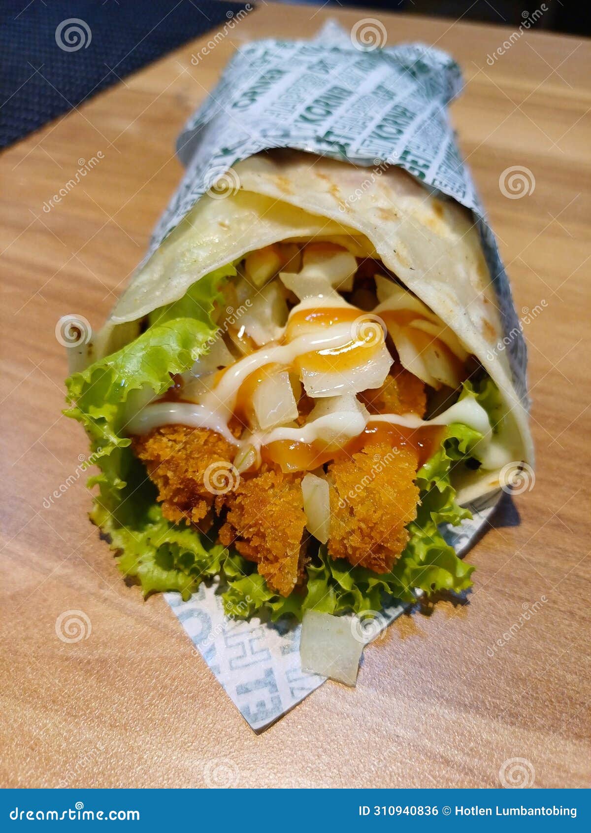 Fast Food Kebab on the Table Ready To Be Served Stock Photo - Image of ...