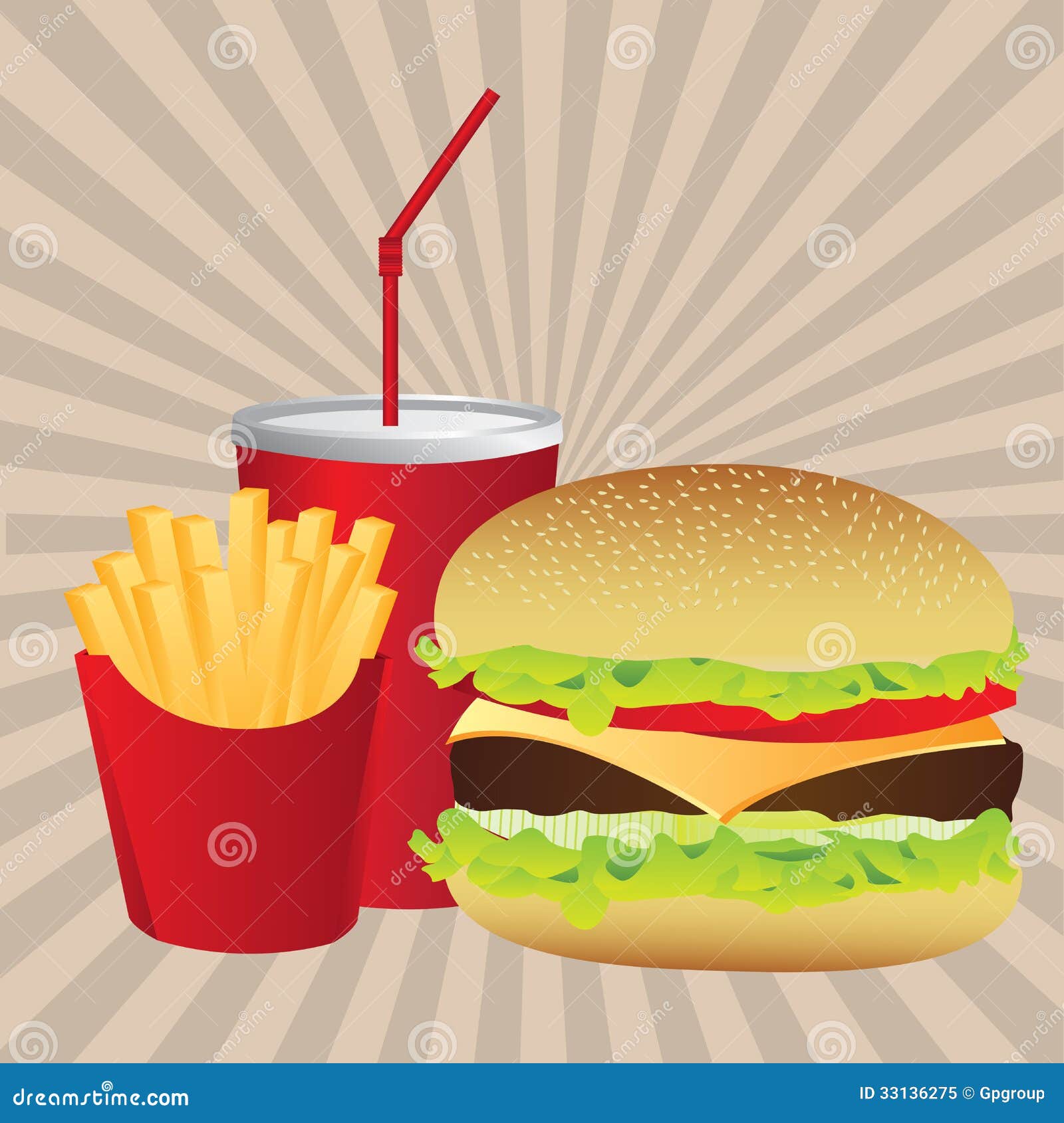Fast food stock vector. Illustration of hamburger, fast - 33136275 Fast food stock vector. Illustration of hamburger, fast - 33136275