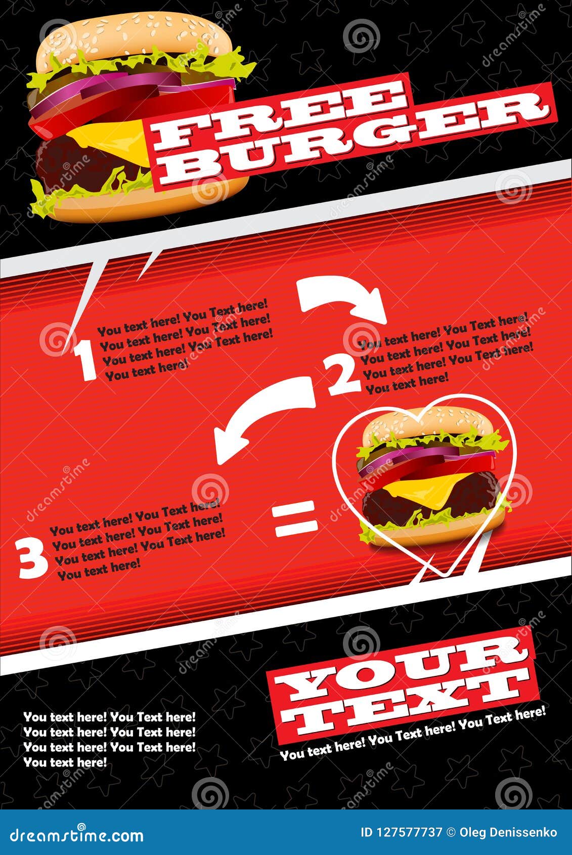 Fast Food Menu Design Template in A4 Size. Brochure and Layout Design ...