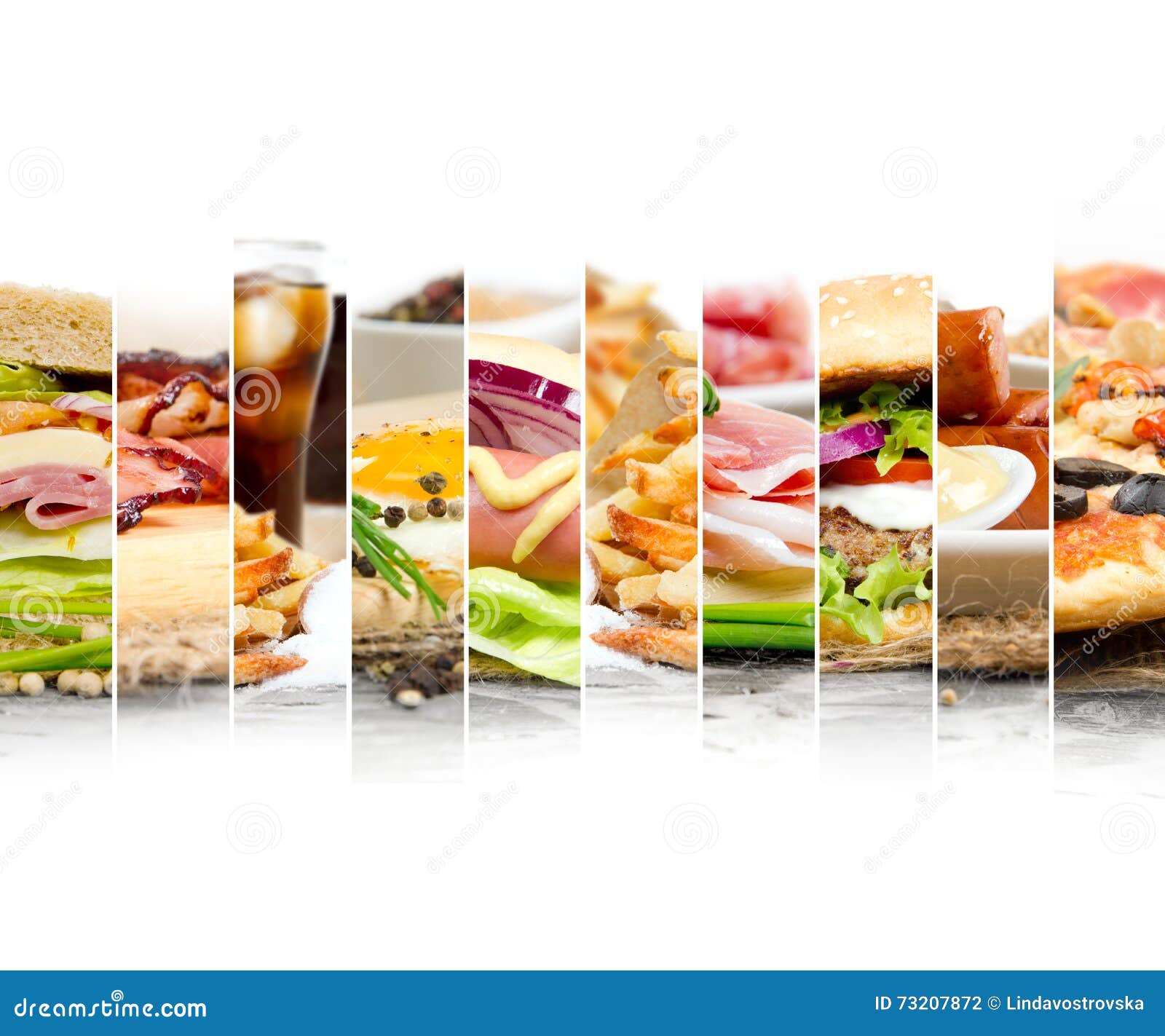 Fast Food Mix stock photo. Image of cheeseburger, lunch - 73207872