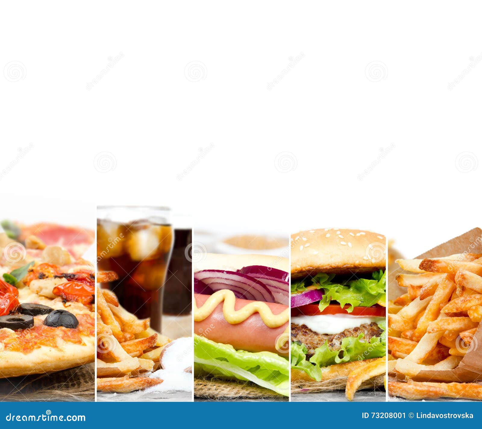 Fast Food Mix stock image. Image of food, fries, collection - 73208001