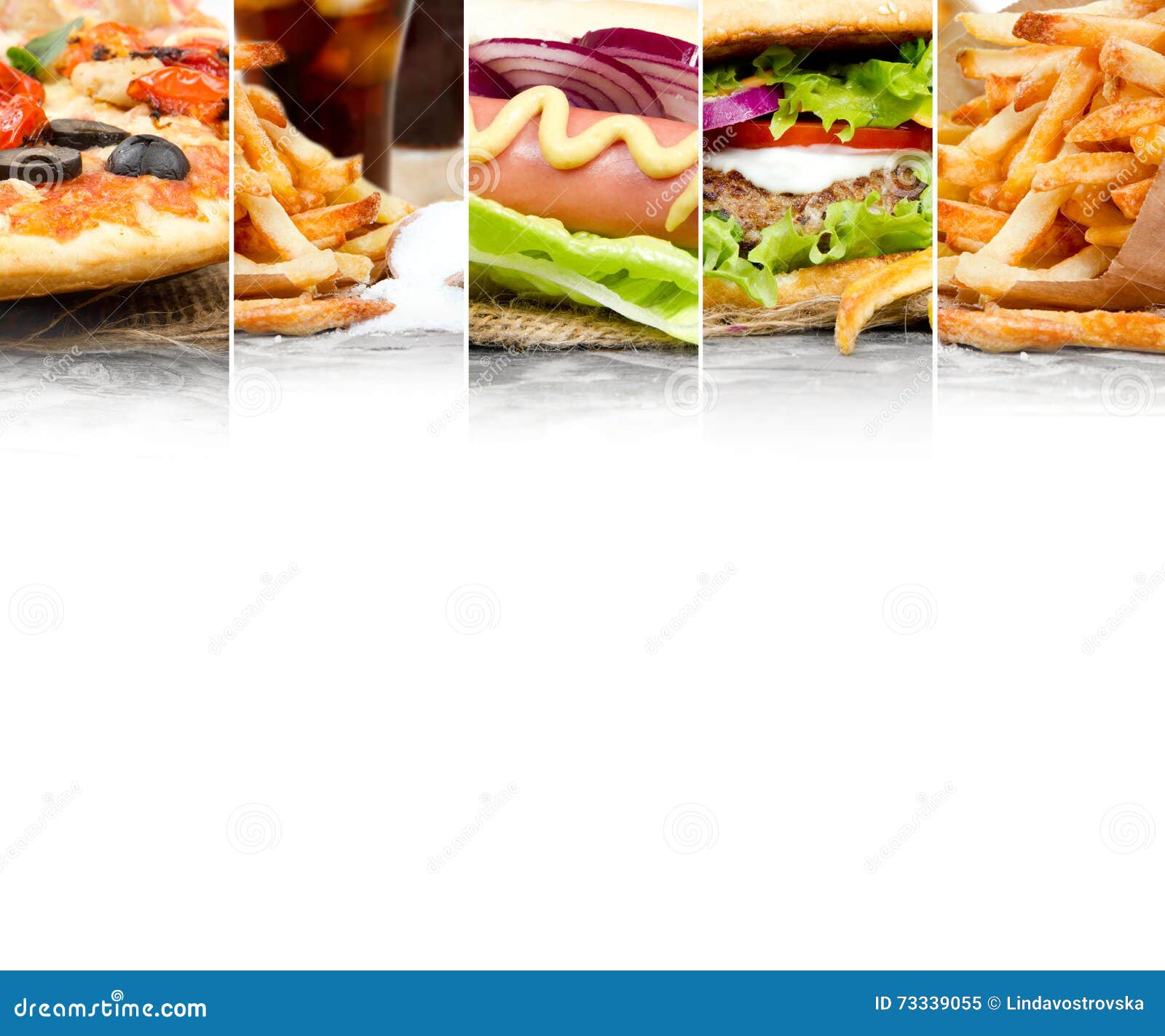 Fast Food Mix stock image. Image of burger, drink, fastfood - 73339055