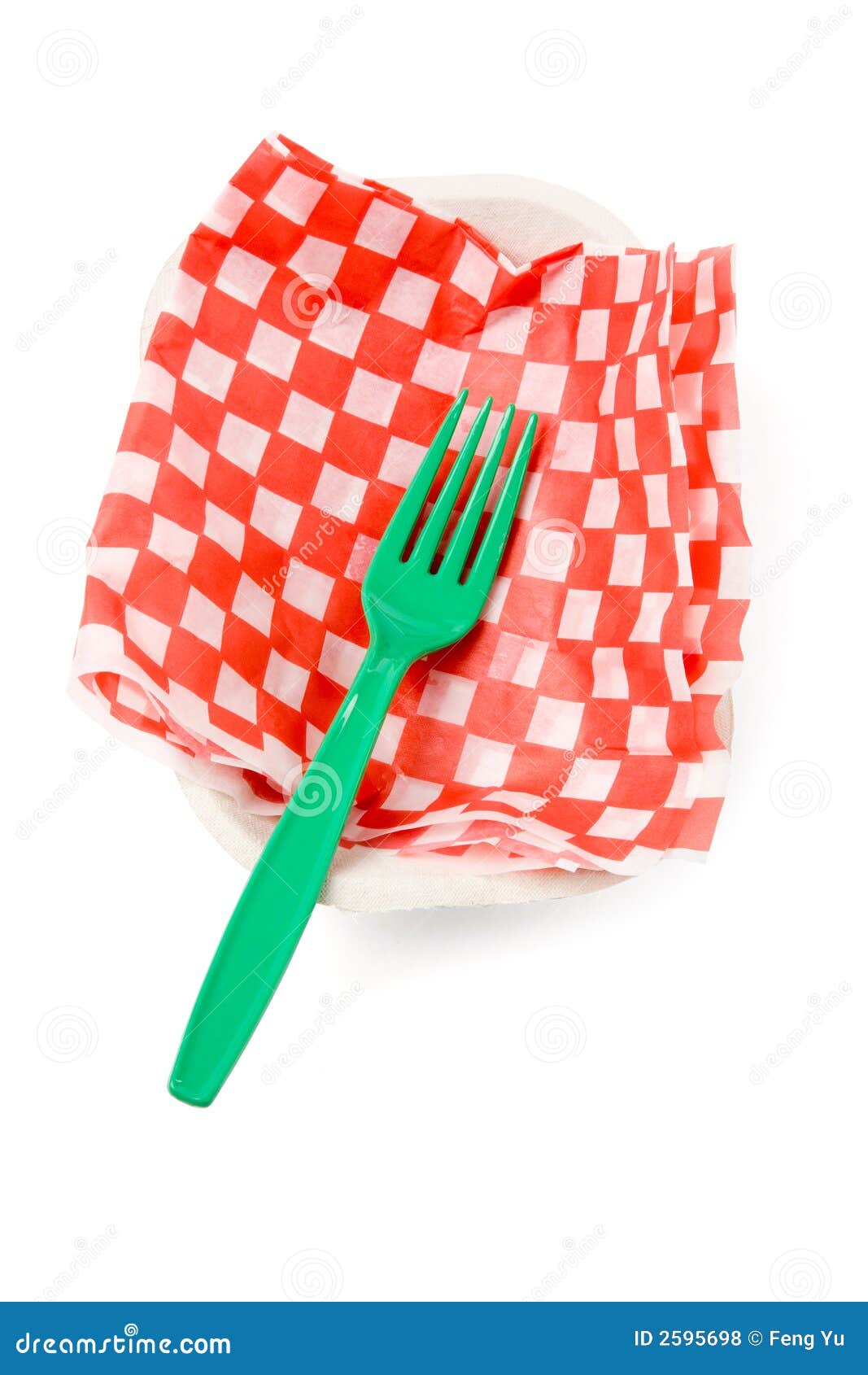 Fast Food Paper Tray and Fork Stock Photo - Image of fork, snack: 2595698