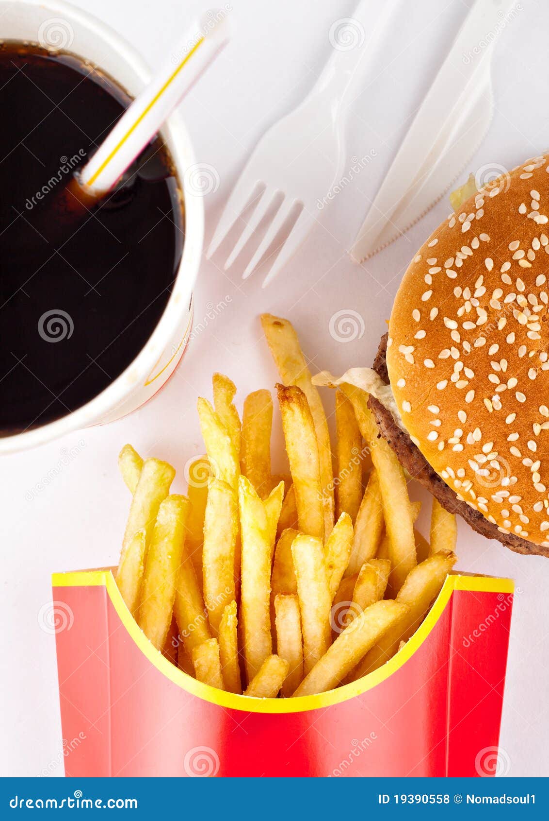 Fast food set stock photo. Image of american, lunch, cola - 19390558