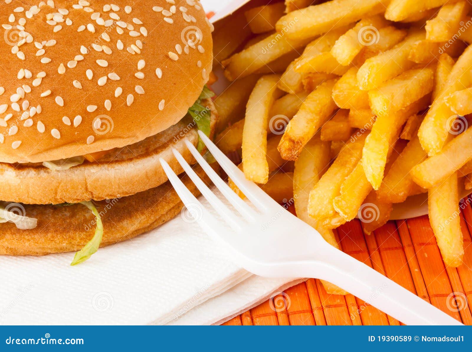 Fast food set stock image. Image of burger, cuisine, beef - 19390589