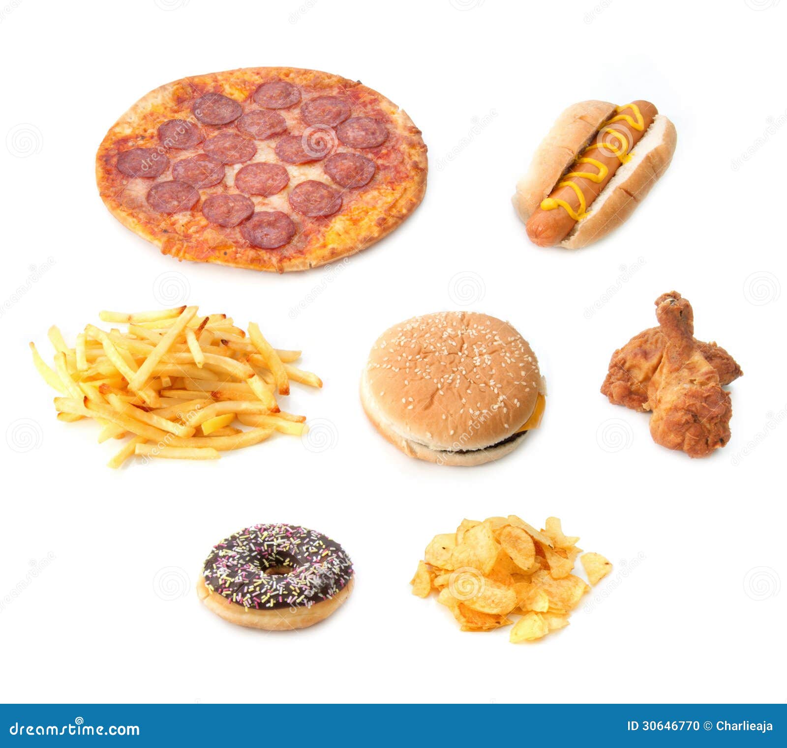 Fast Food Set Stock Photo - Image: 30646770